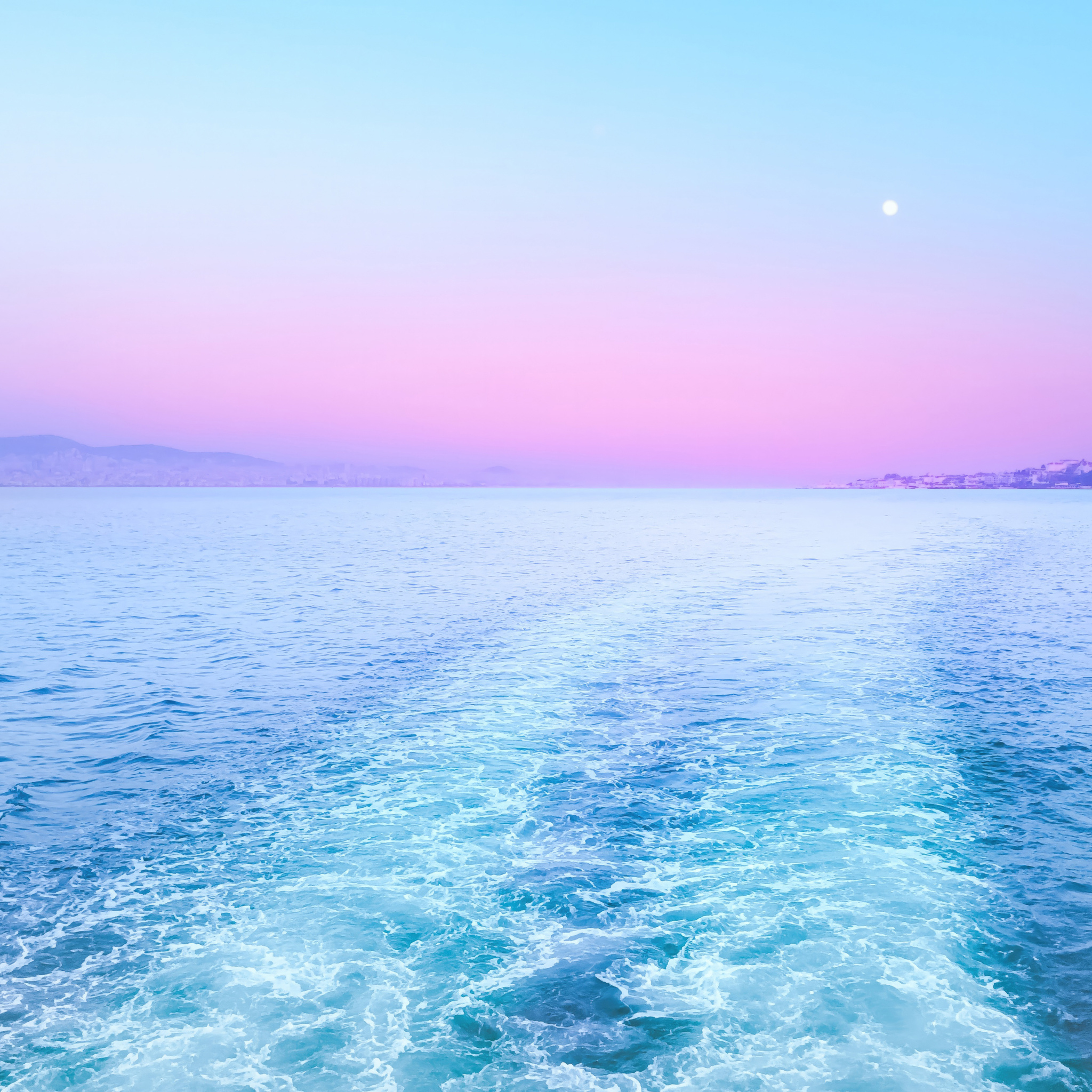 2048x2048 Azure Horizons Captivating Hues Of Blue Landscape Ipad Air ...