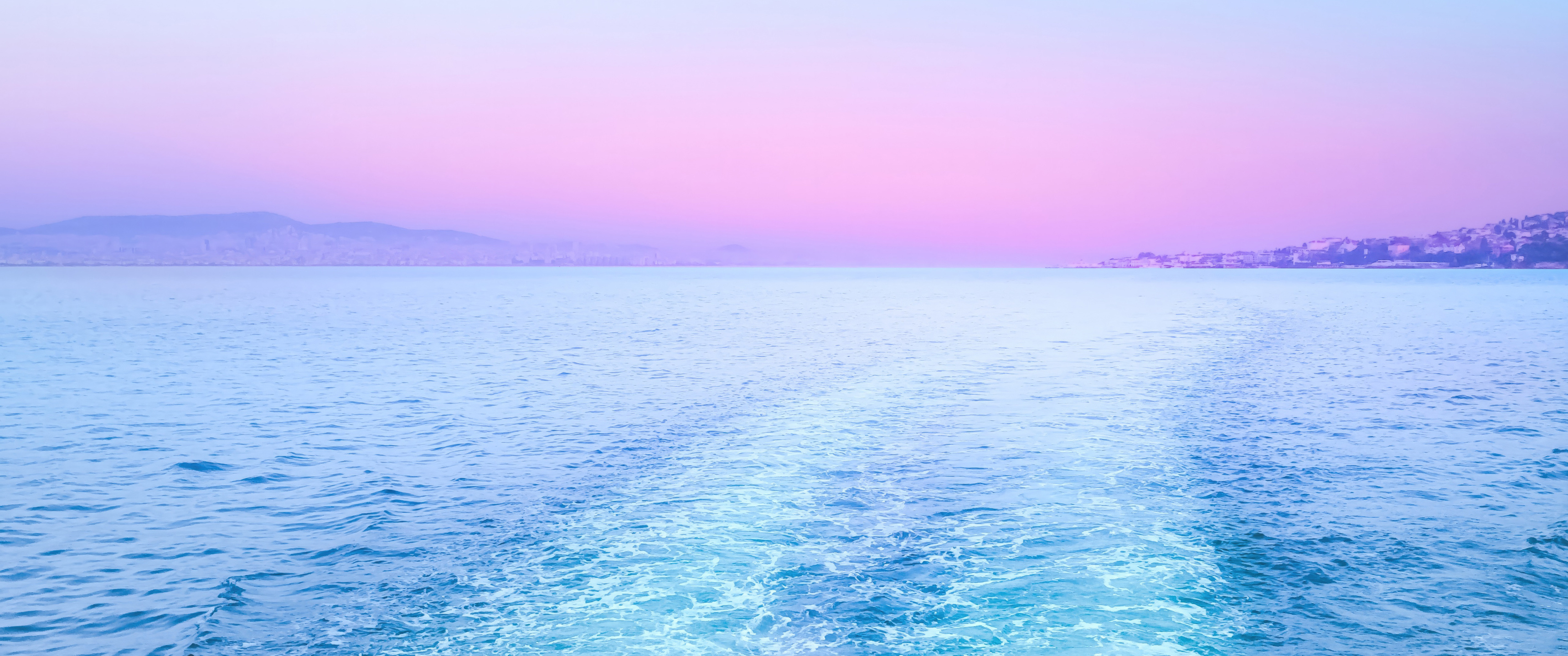 3440x1440 Azure Horizons Captivating Hues Of Blue Landscape UltraWide ...