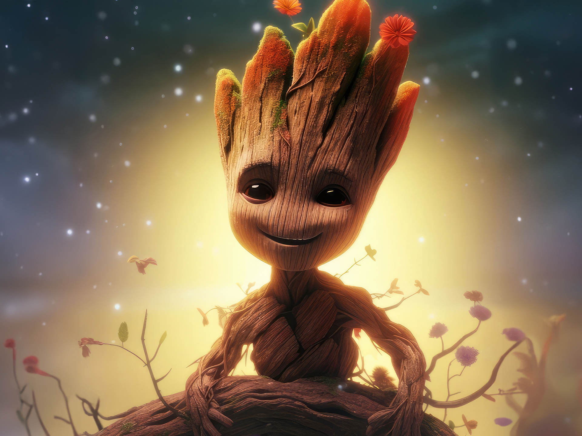 1920x1440 Baby Groot Smiling 1920x1440 Resolution HD 4k Wallpapers ...