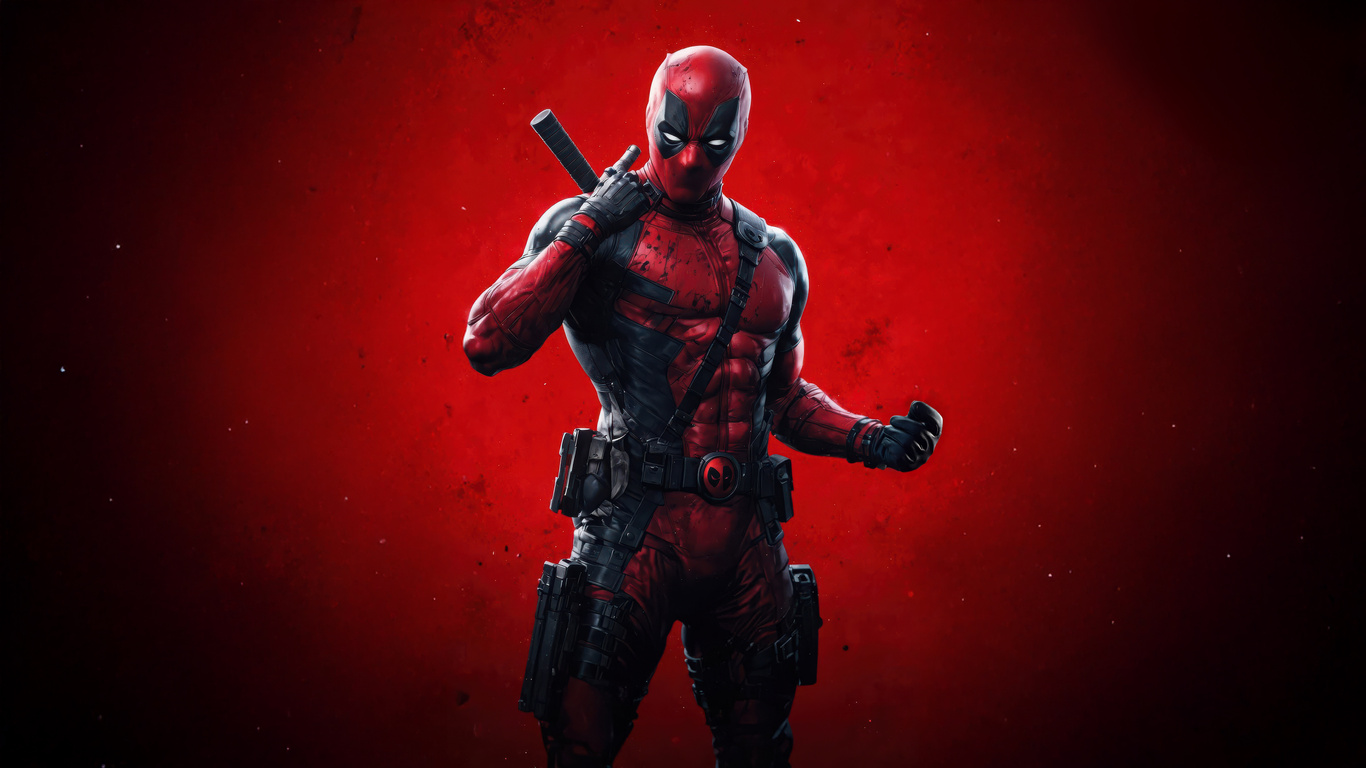 1366x768 Badass Deadpool Pose Laptop HD ,HD 4k Wallpapers,Images ...