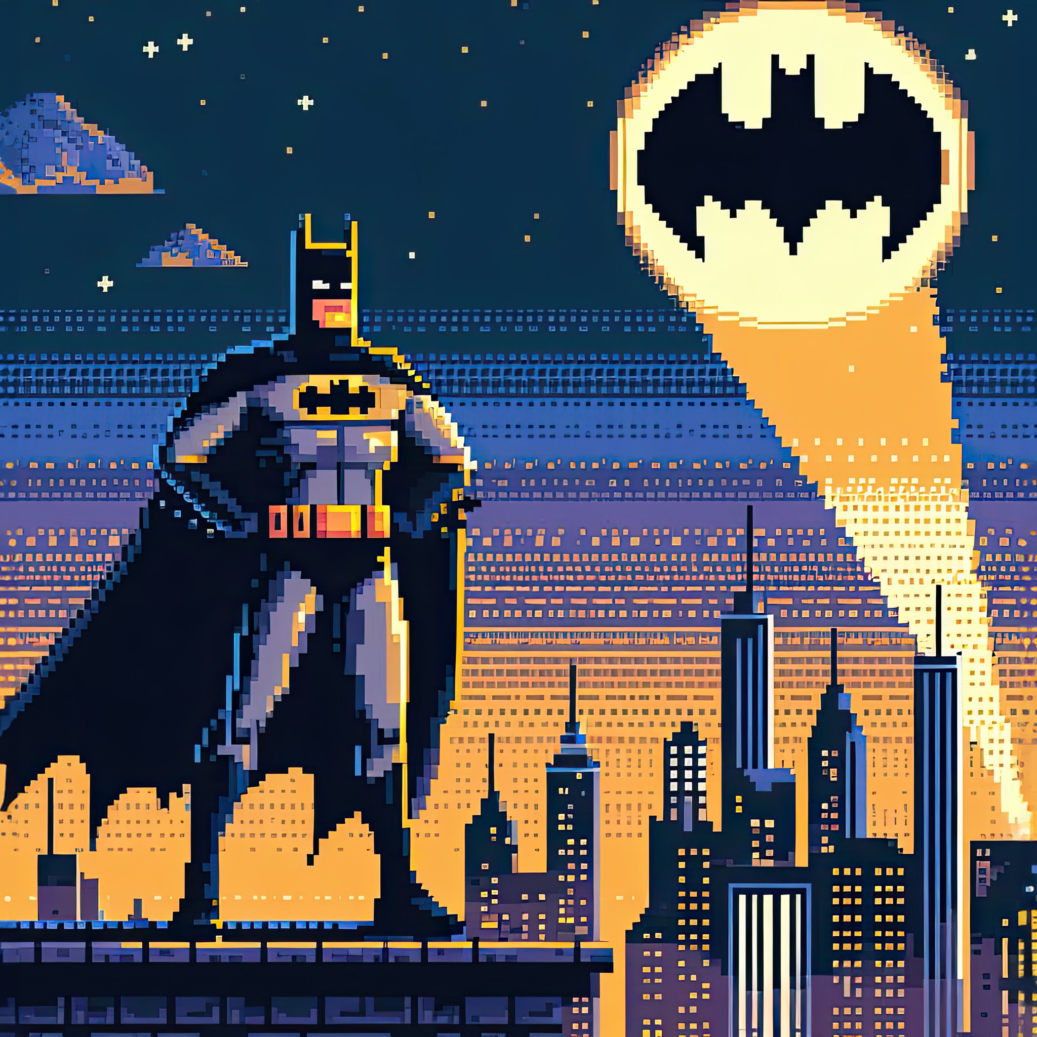 2048x2048 Batman 8 Bit Ipad Air ,HD 4k Wallpapers,Images,Backgrounds ...