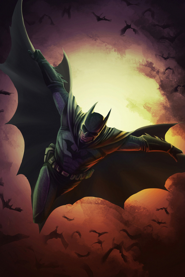 640x960 Batman Cape Flying 4k iPhone 4, iPhone 4S ,HD 4k Wallpapers ...