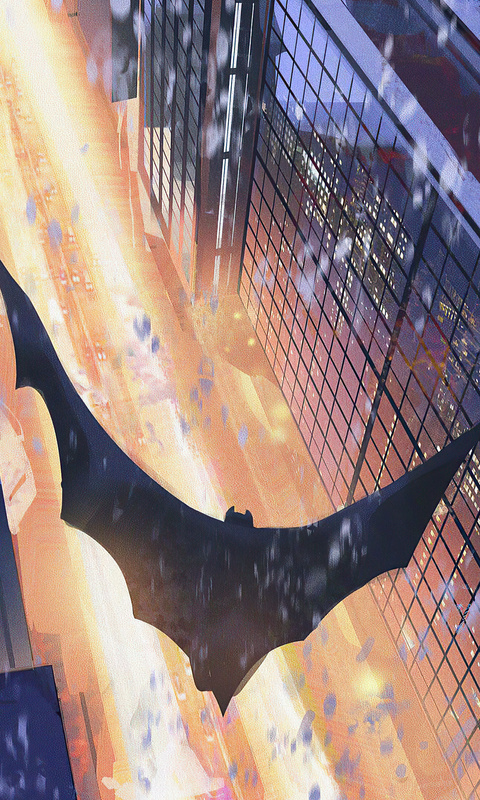 480x800 Batman Cape Flying Artwork Galaxy Note,HTC Desire,Nokia Lumia ...