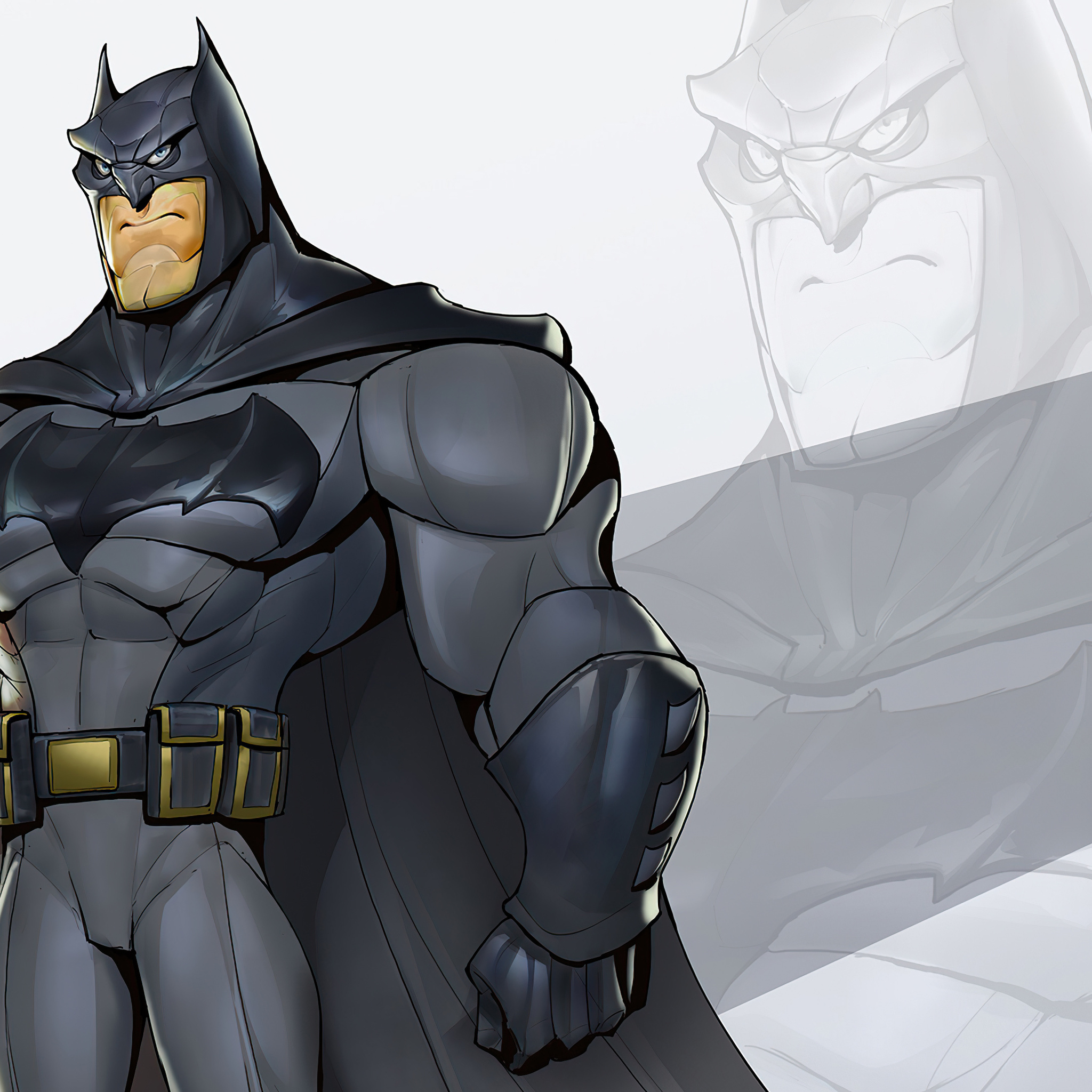 2048x2048 Batman Cartoon Minimal 4k Ipad Air ,HD 4k Wallpapers,Images ...