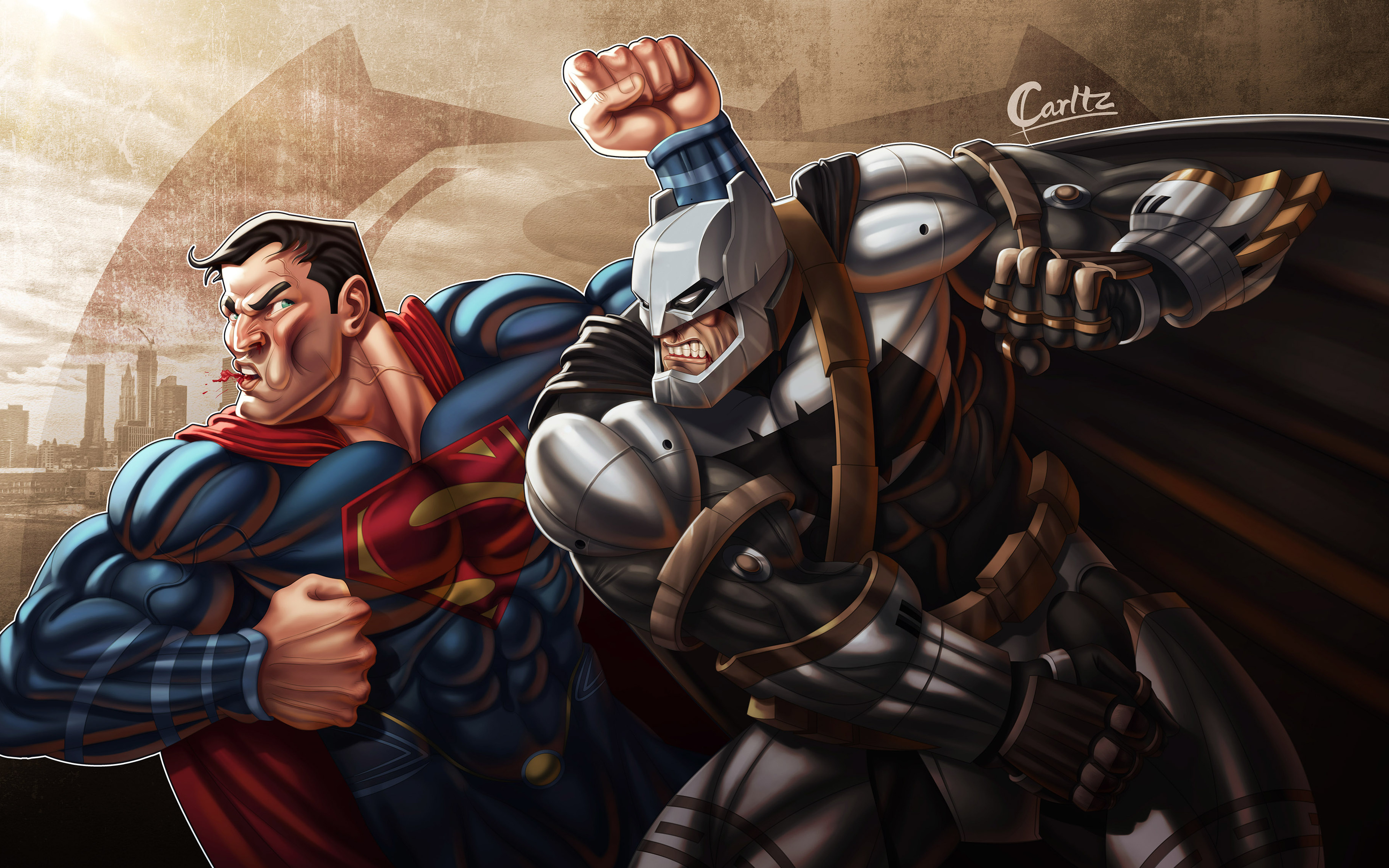 3840x2400 Batman Defeating Superman 4k HD 4k Wallpapers, Images ...