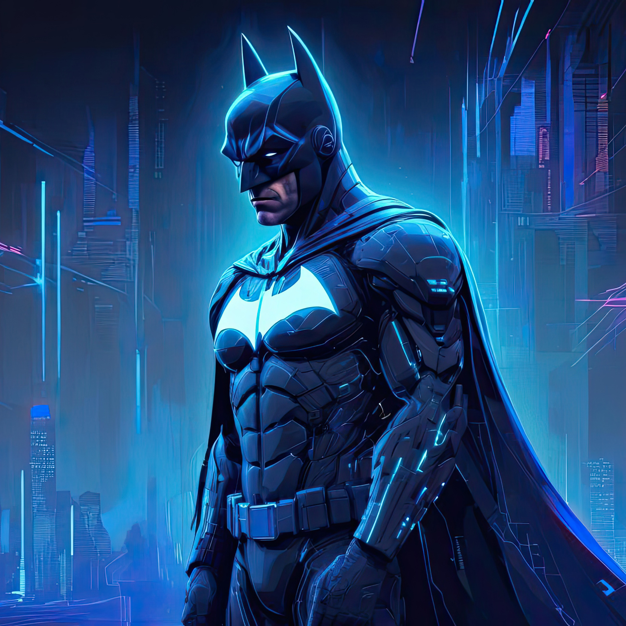 2048x2048 Batman Fear In The Night Ipad Air ,HD 4k Wallpapers,Images ...