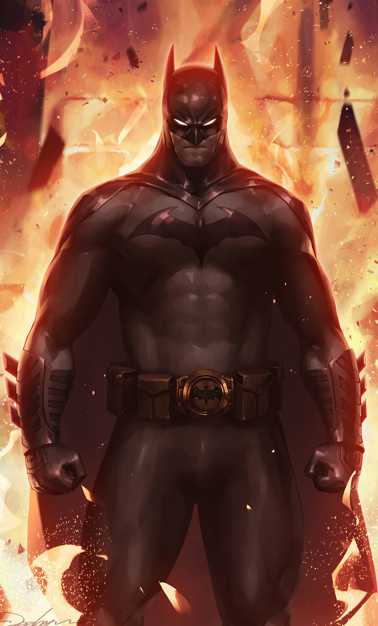 1280x2120 Batman Fire 4k iPhone 6+ ,HD 4k Wallpapers,Images,Backgrounds ...