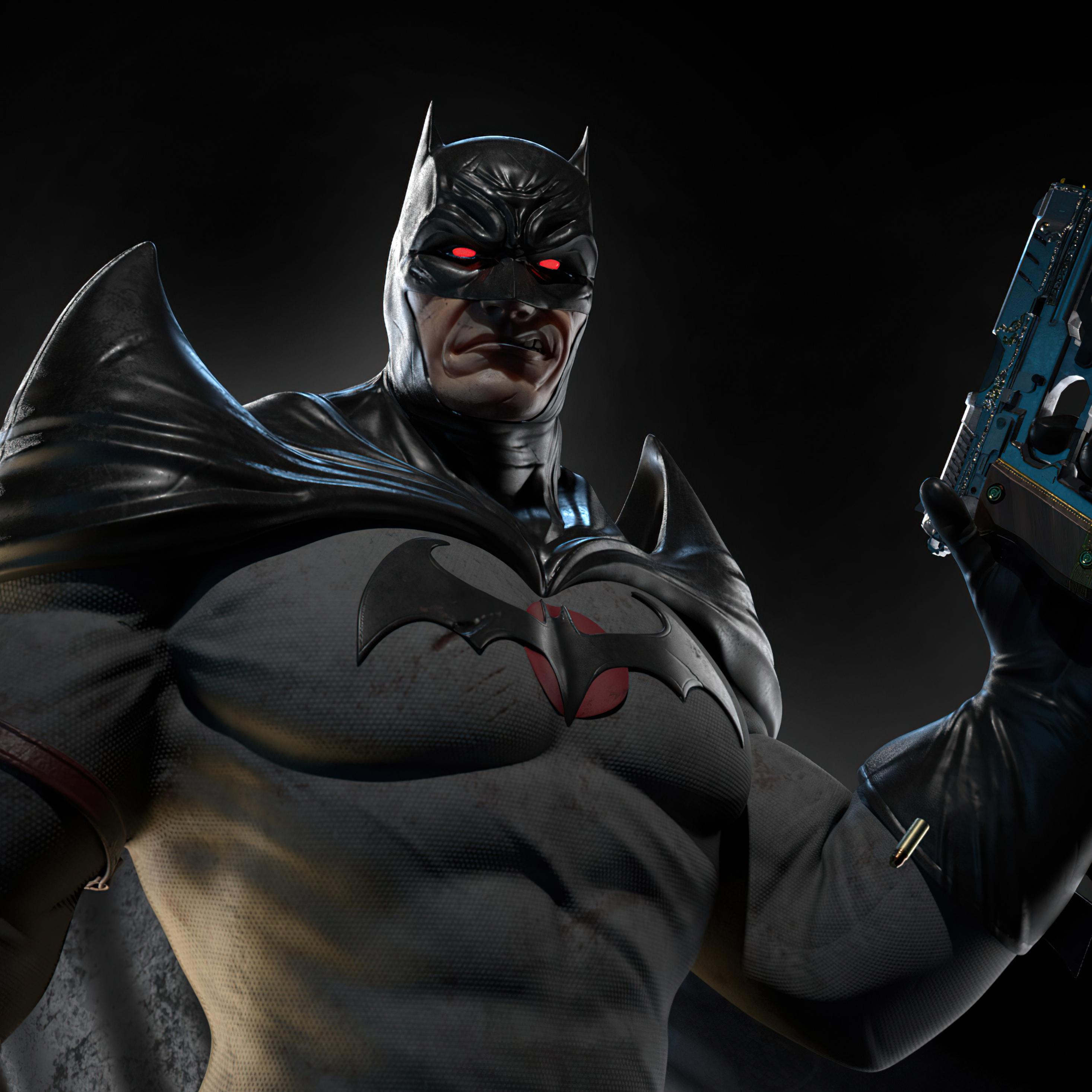 2932x2932 Batman Flashpoint With Gun 4k Ipad Pro Retina Display ,HD 4k ...