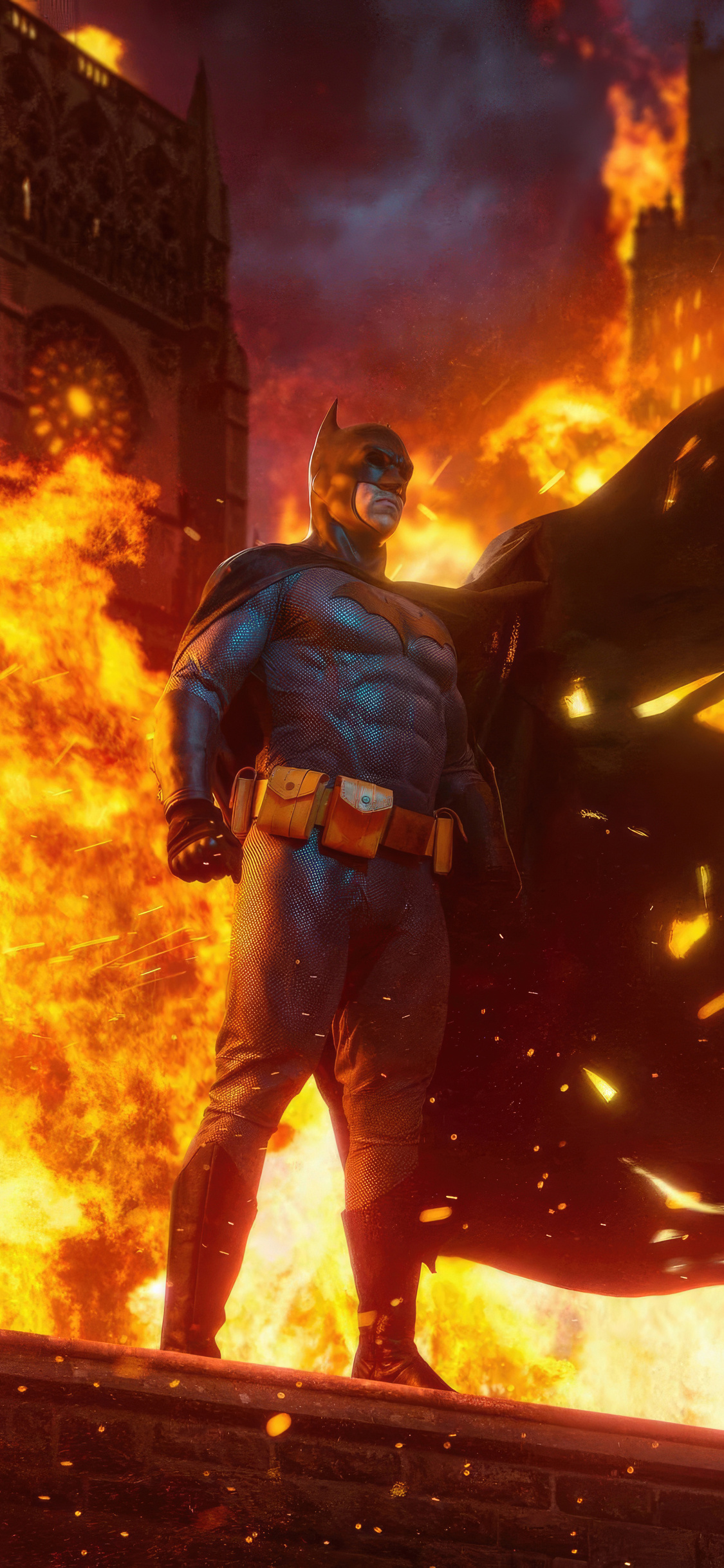 1125x2436 Batman Gotham Burning Iphone XS,Iphone 10,Iphone X ,HD 4k ...