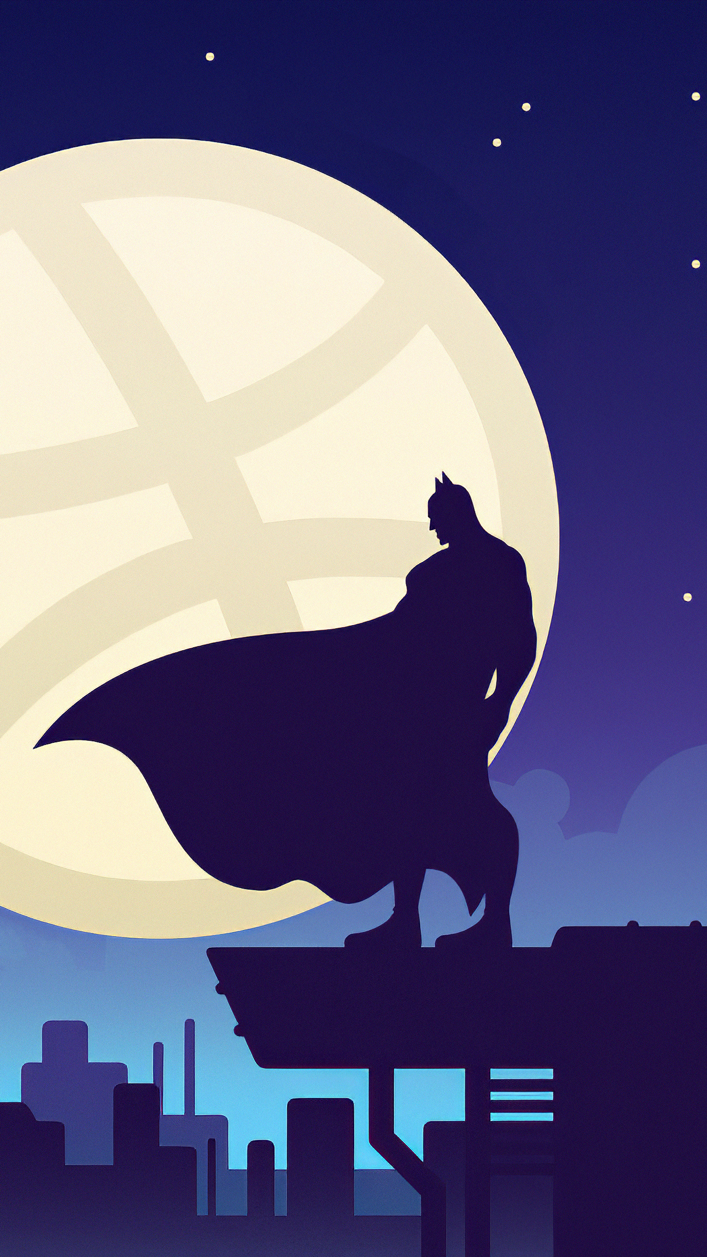 1440x2560 Batman Gotham Moon Samsung Galaxy S6,S7 ,Google Pixel XL ...