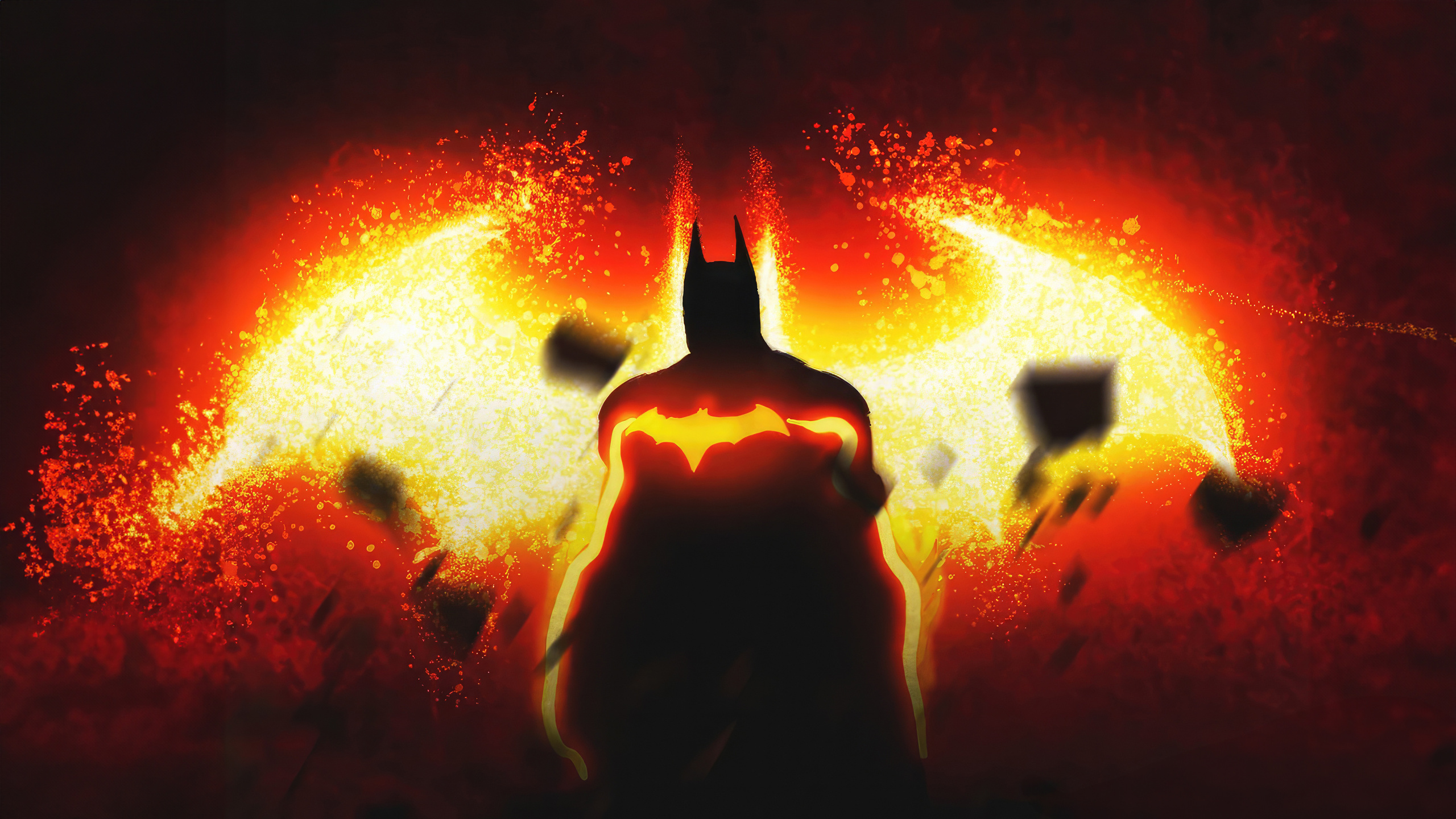 2560x1440 Batman Iconic Emblem 1440P Resolution ,HD 4k Wallpapers ...