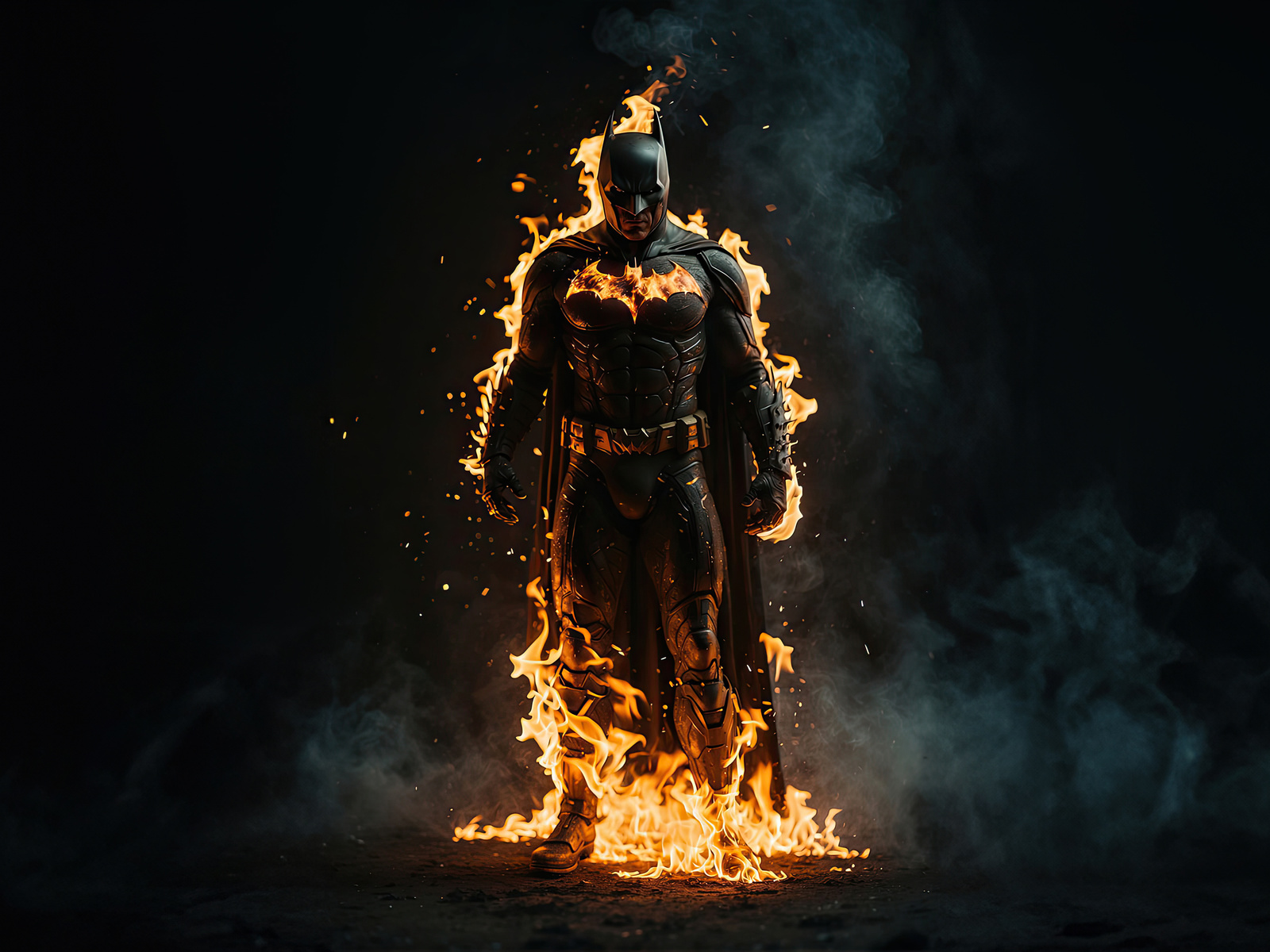 1600x1200 Batman On Fire 4k Wallpaper,1600x1200 Resolution HD 4k ...