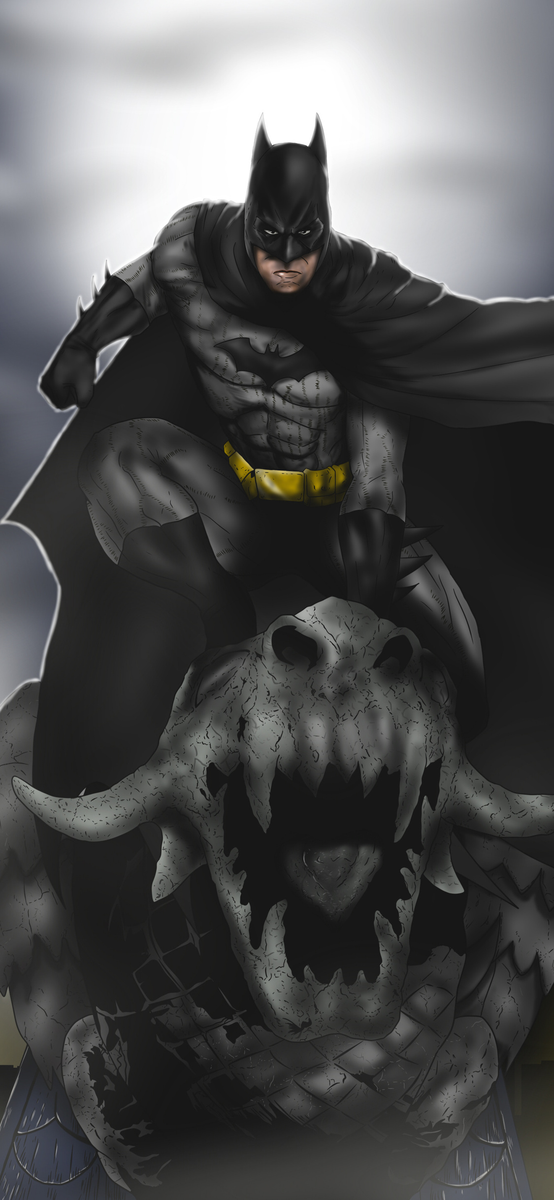 1125x2436 Batman Over Gotham 4k Iphone XS,Iphone 10,Iphone X ,HD 4k ...