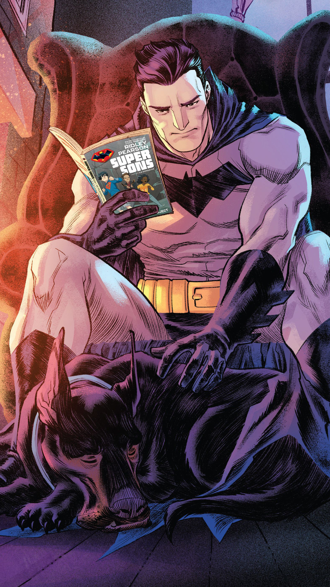 1080x1920 Batman Reading Book Iphone 7,6s,6 Plus, Pixel xl ,One Plus 3 ...