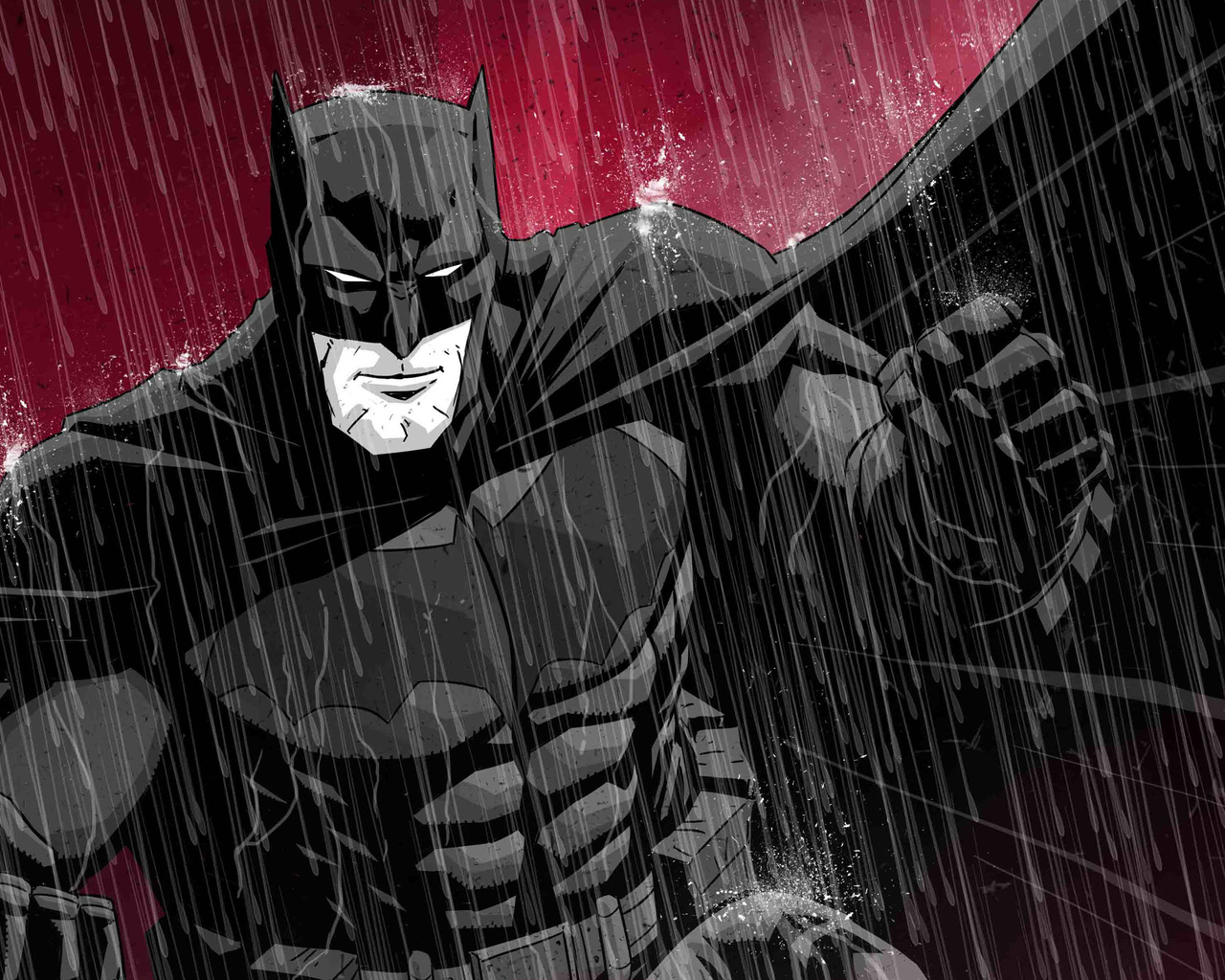 1280x1024 Batman Red Background Art Wallpaper,1280x1024 Resolution HD ...