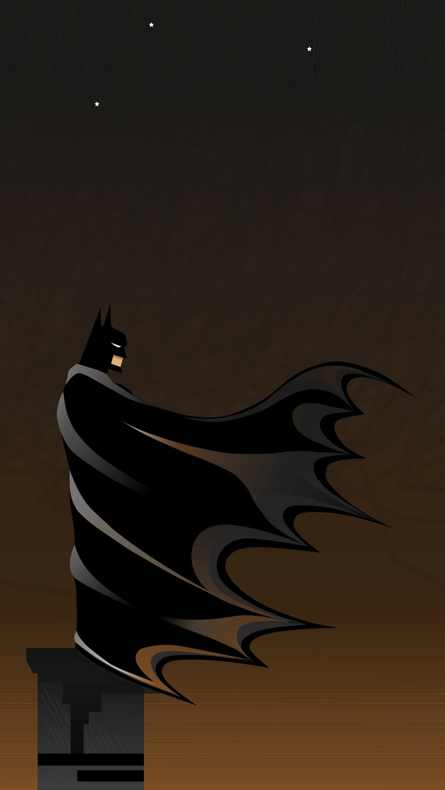 640x1136 Batman Standing Cape Flowing iPhone 5,5c,5S,SE ,Ipod Touch ,HD ...