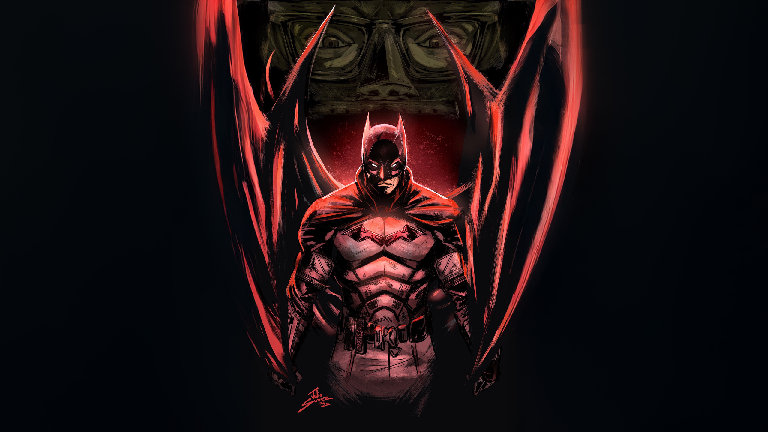 2560x1440 Batman Symbol Of Fear And Hope 1440P Resolution ,HD 4k ...