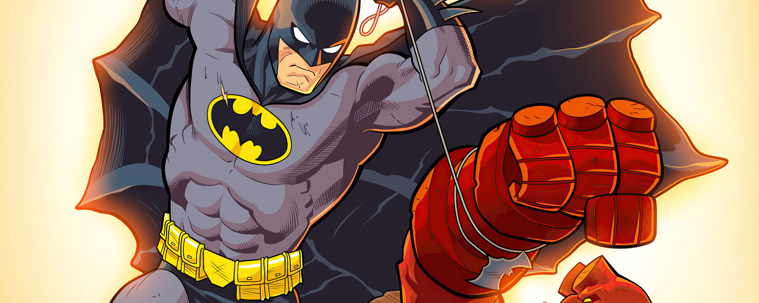 2560x1024 Batman Vs Hellboy Wallpaper,2560x1024 Resolution HD 4k ...