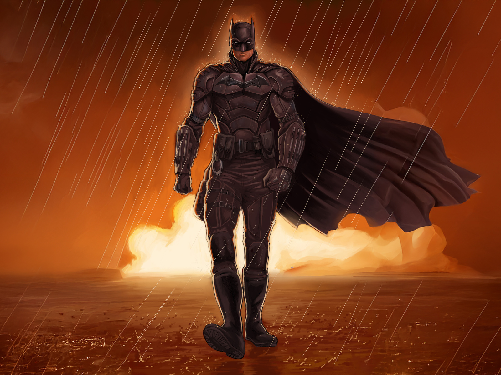 1600x1200 Batman Walking Through Darkness Wallpaper,1600x1200 ...
