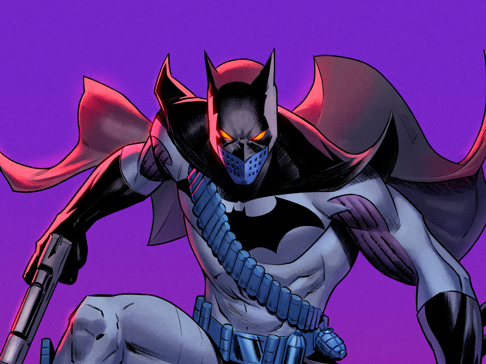 1600x1200 Batman With Two Guns 4k Wallpaper,1600x1200 Resolution HD 4k ...