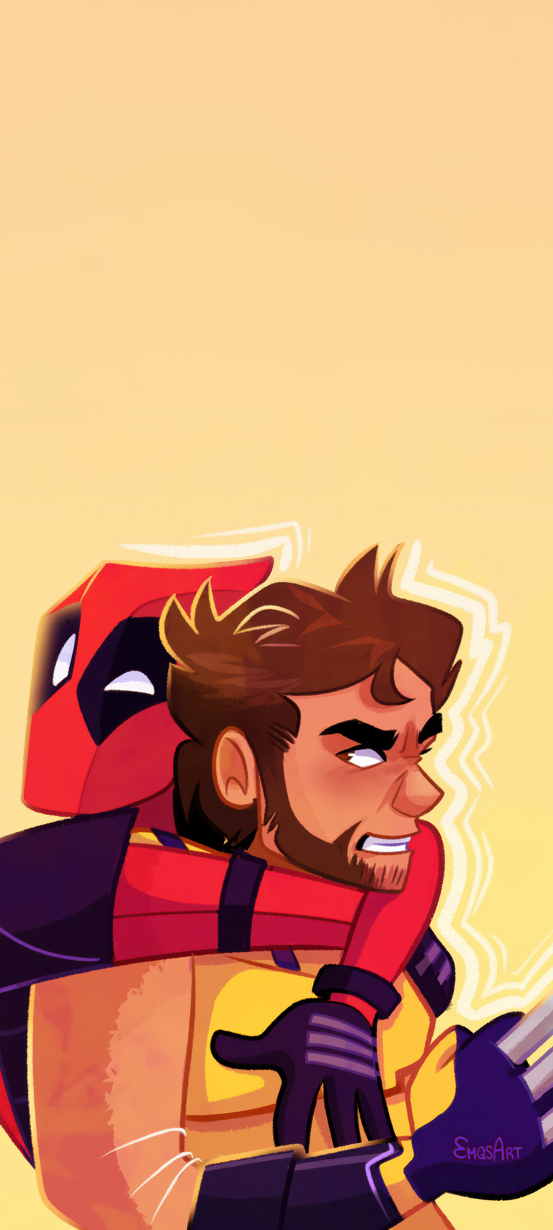 1080x2400 Battle Ready Deadpool And Wolverine Side By Side Google Pixel ...