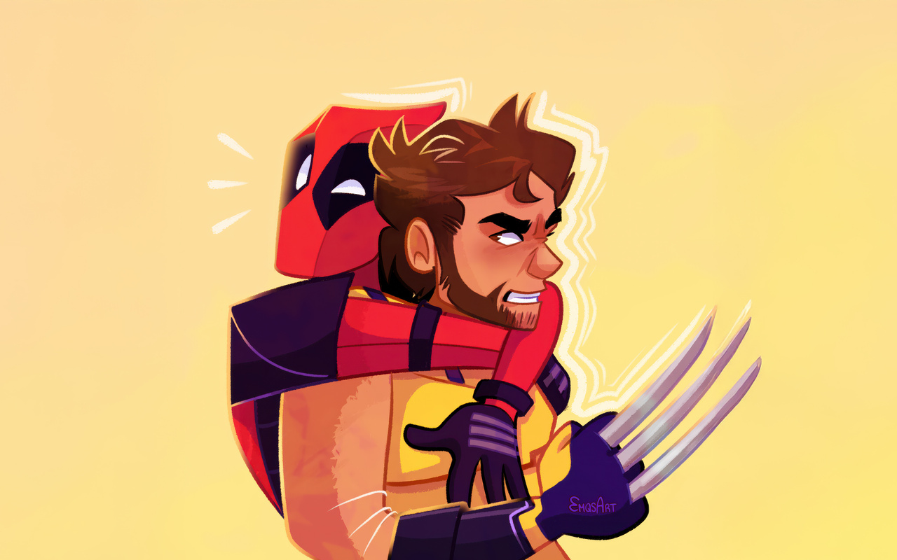 1280x800 Battle Ready Deadpool And Wolverine Side By Side 720P ,HD 4k ...