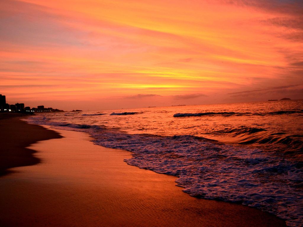 1024x768 Beach Sunset Nature Water 5k 1024x768 Resolution HD 4k ...