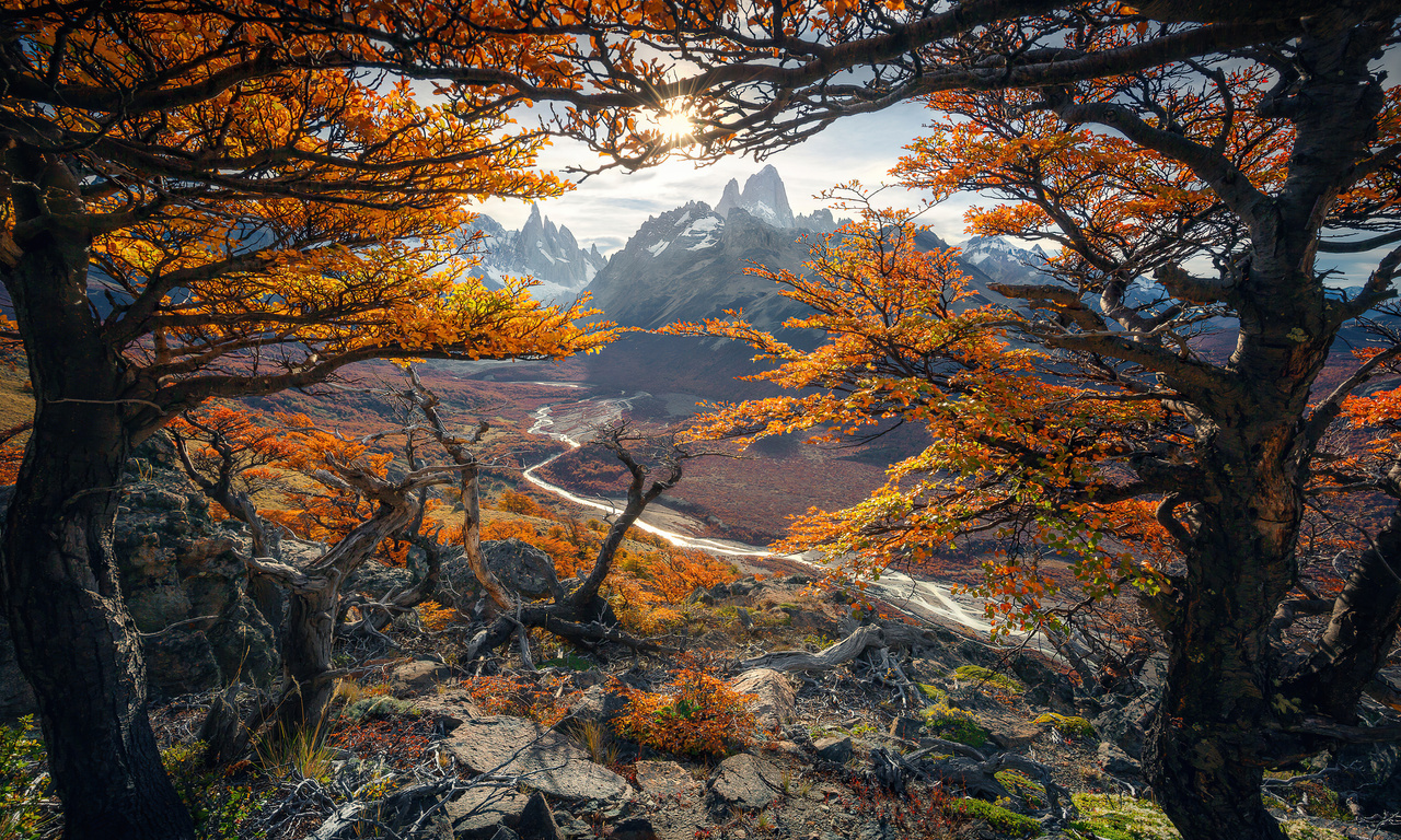 1280x768 Beautiful Autumn Colours In Patagonia 4k 1280x768 Resolution ...