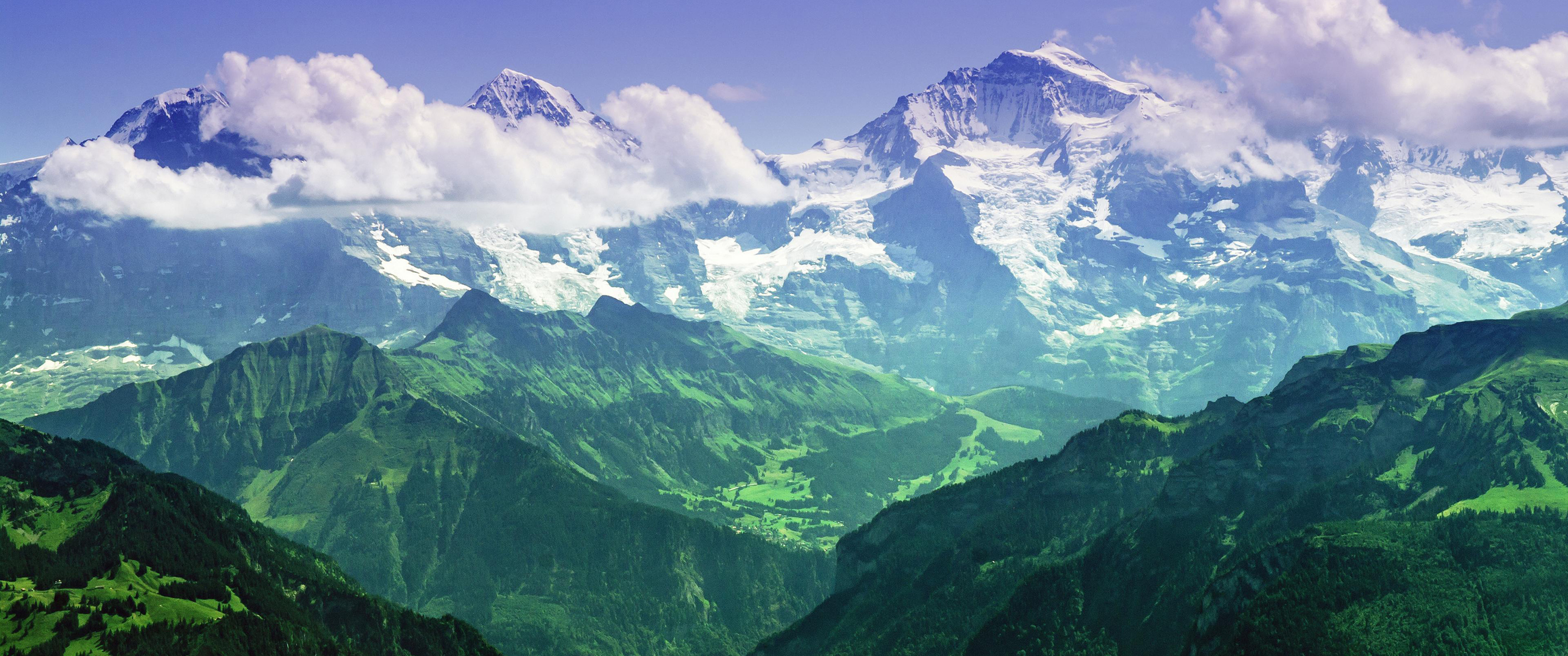 3440x1440 Beautiful Green Landscape UltraWide Quad HD 1440P ,HD 4k ...