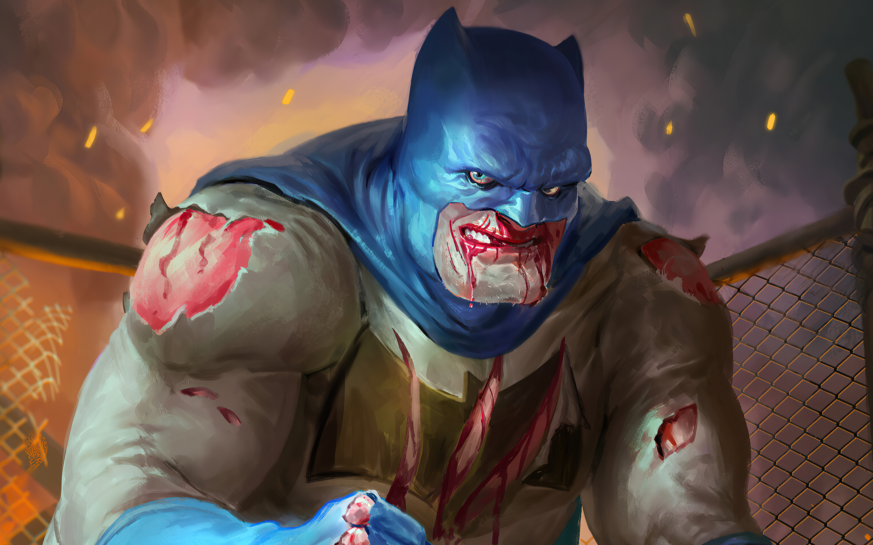 2880x1800 Big Batman Bleeding Macbook Pro Retina ,HD 4k Wallpapers ...