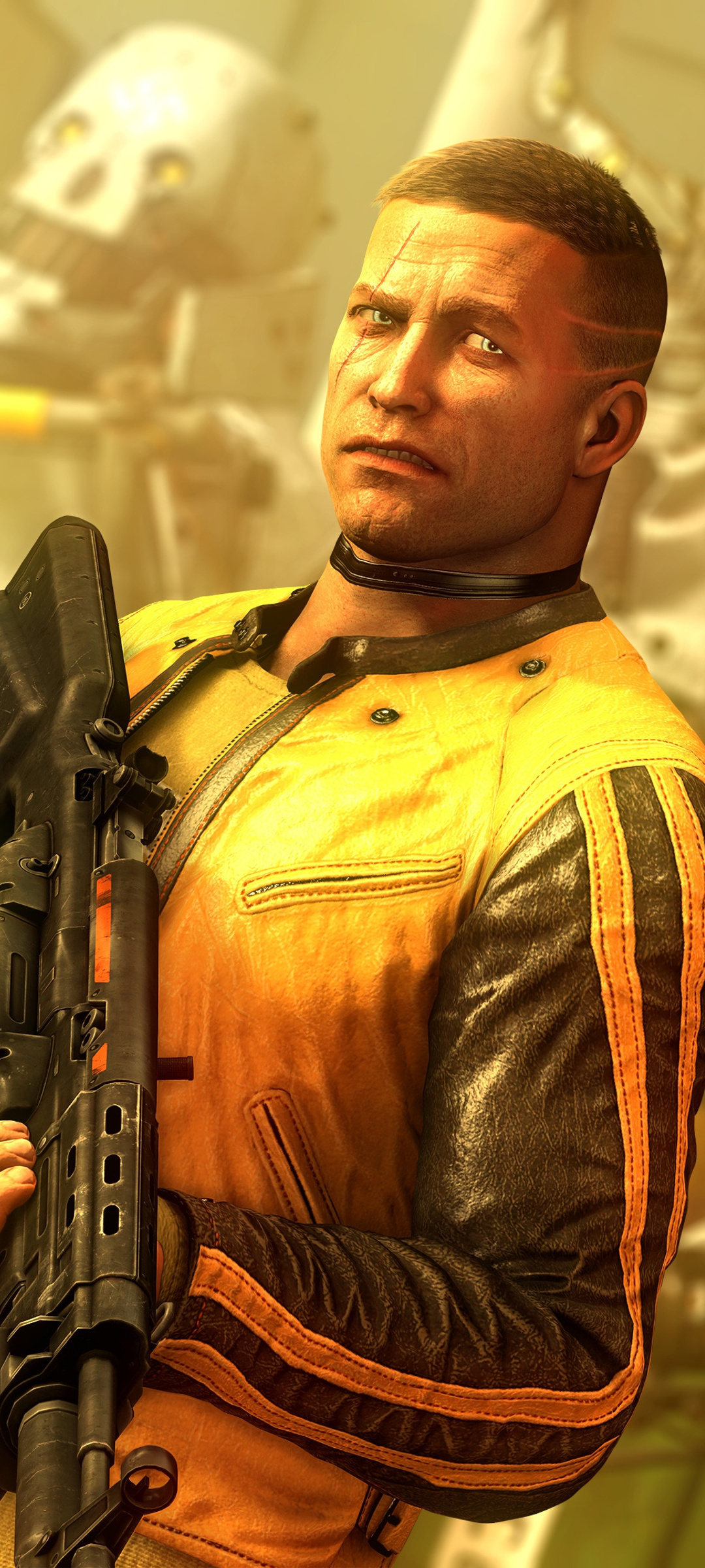 1080x2400 BJ Blazkowicz Wolfenstein II The New Colossus 4k Google Pixel ...