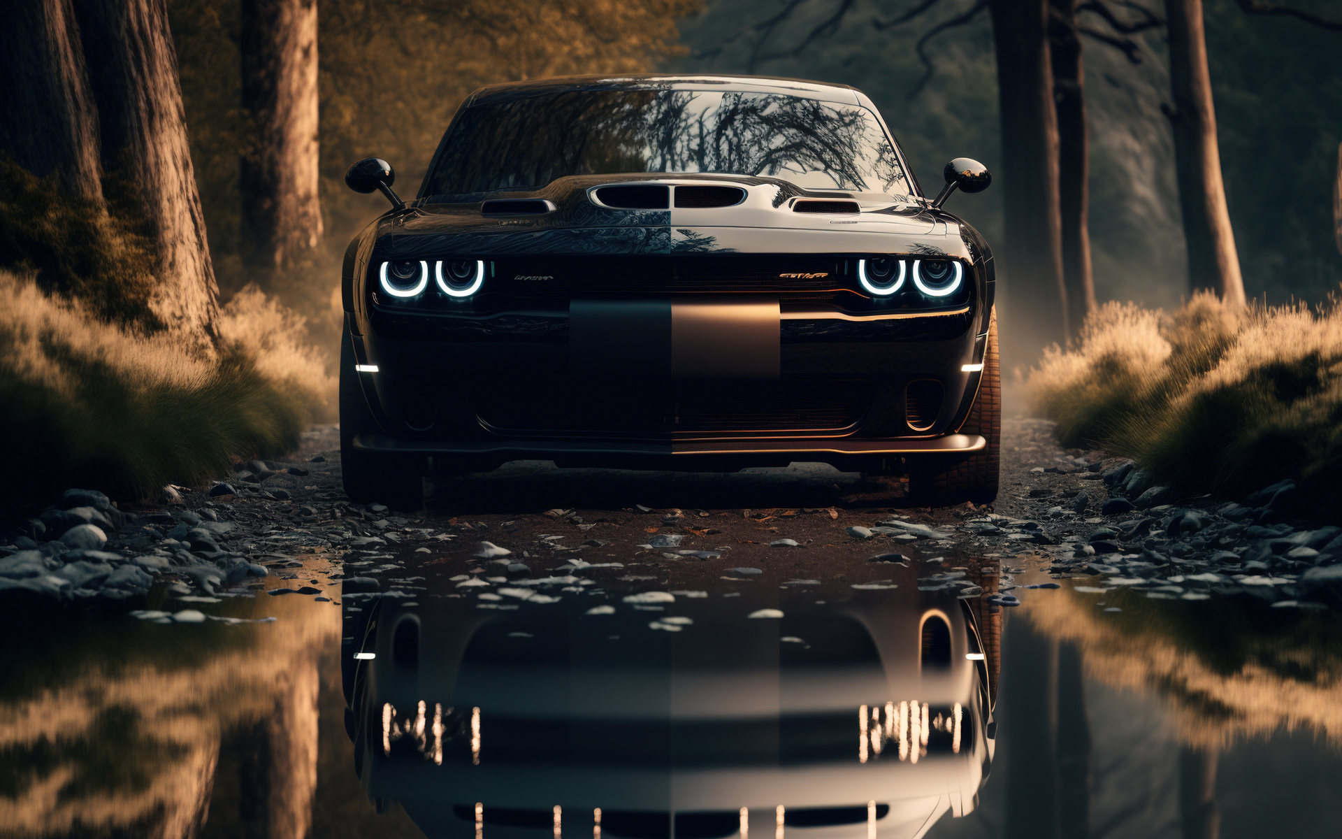 1920x1200 Black Dodge Challenger 1080p Resolution Hd 4k Wallpapersimagesbackgroundsphotos