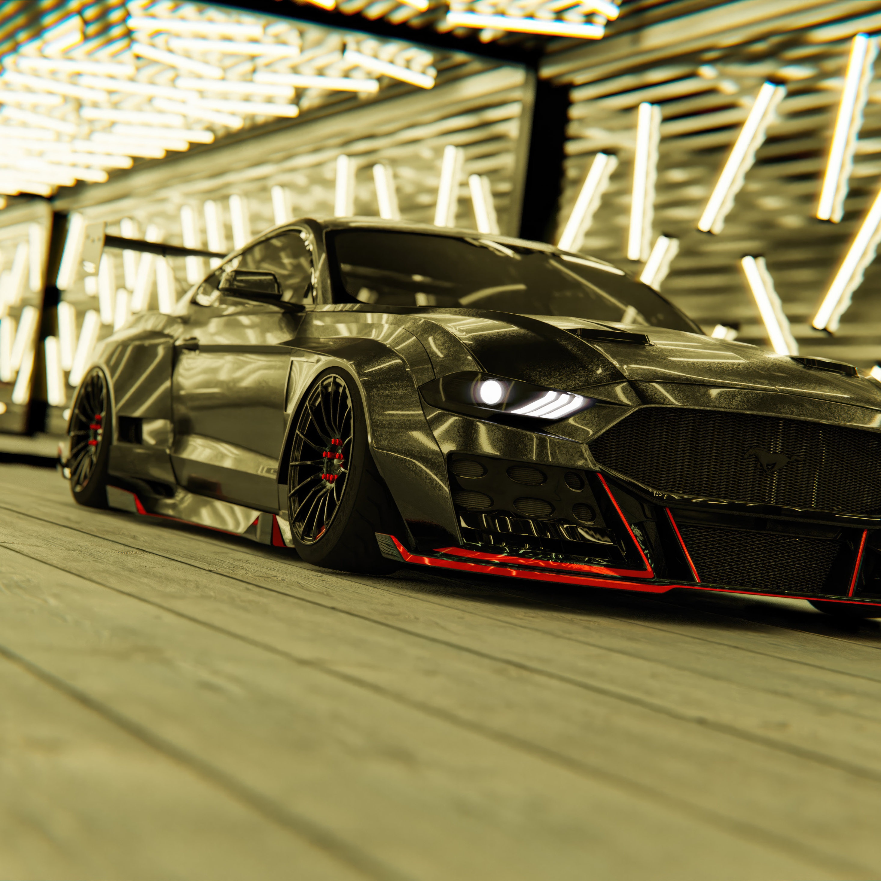 2932x2932 Black Ford Mustang Modified Ipad Pro Retina Display ,HD 4k ...