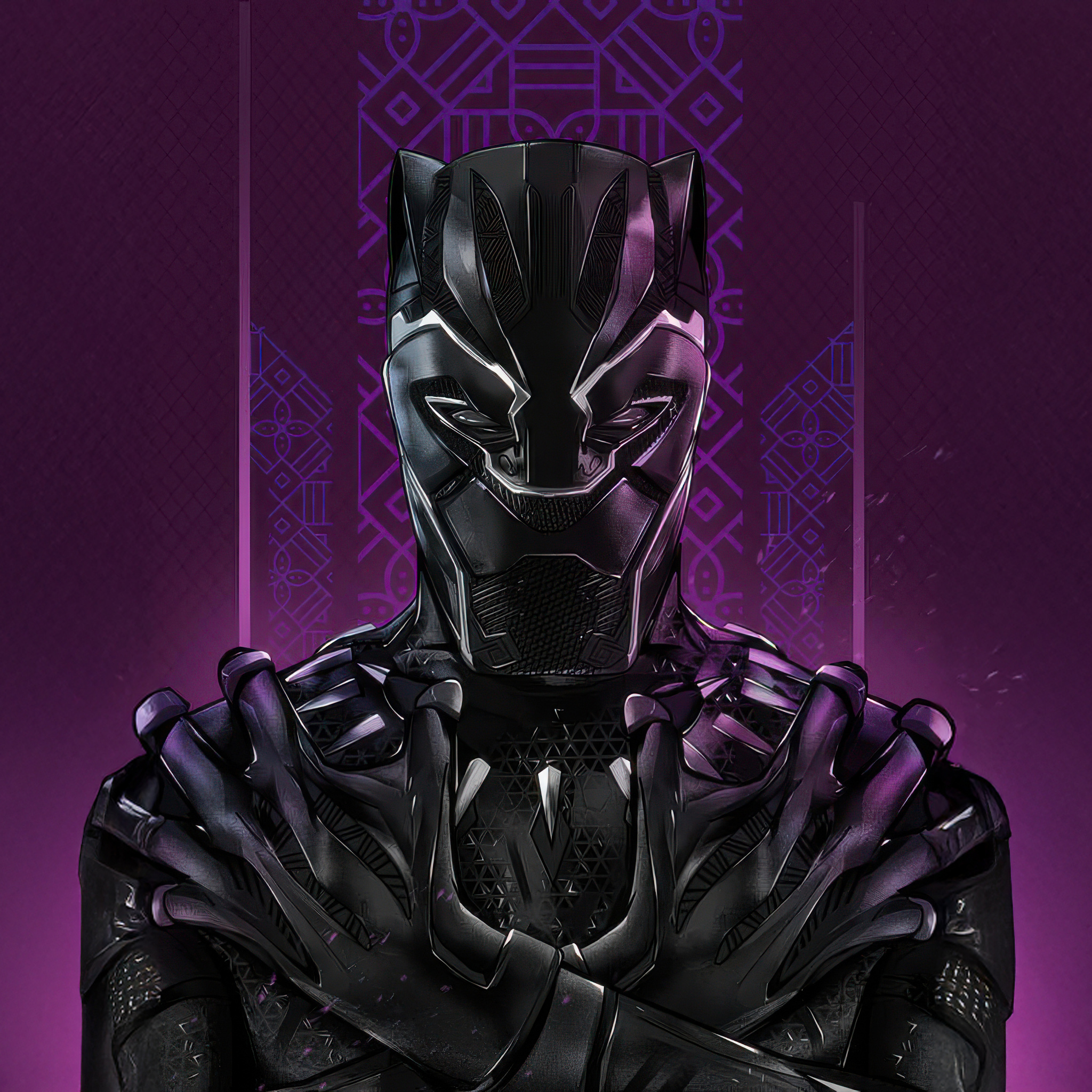 2048x2048 Black Panther King Of Wakanda Ipad Air ,HD 4k Wallpapers ...