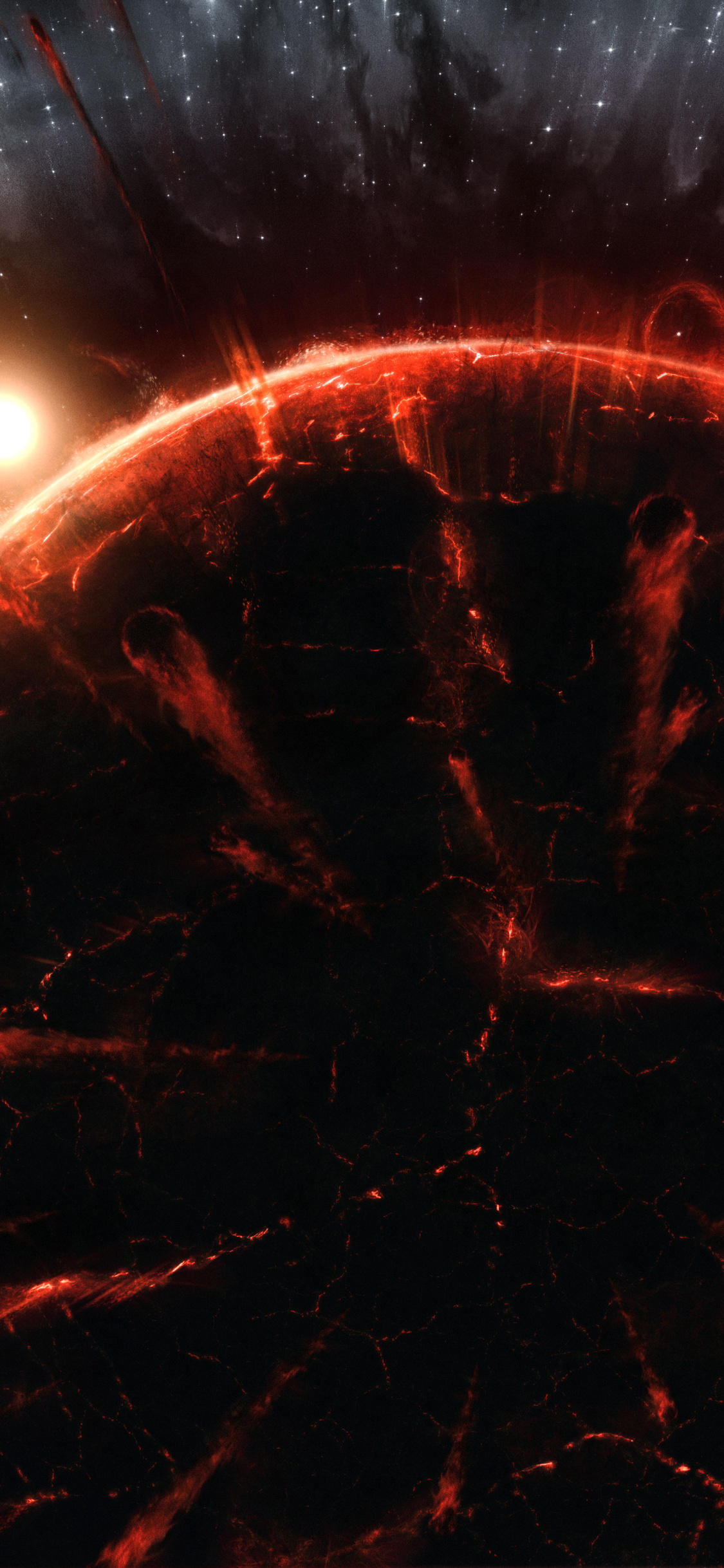 1125x2436 Black Sun Rising 4k Iphone XS,Iphone 10,Iphone X HD 4k ...