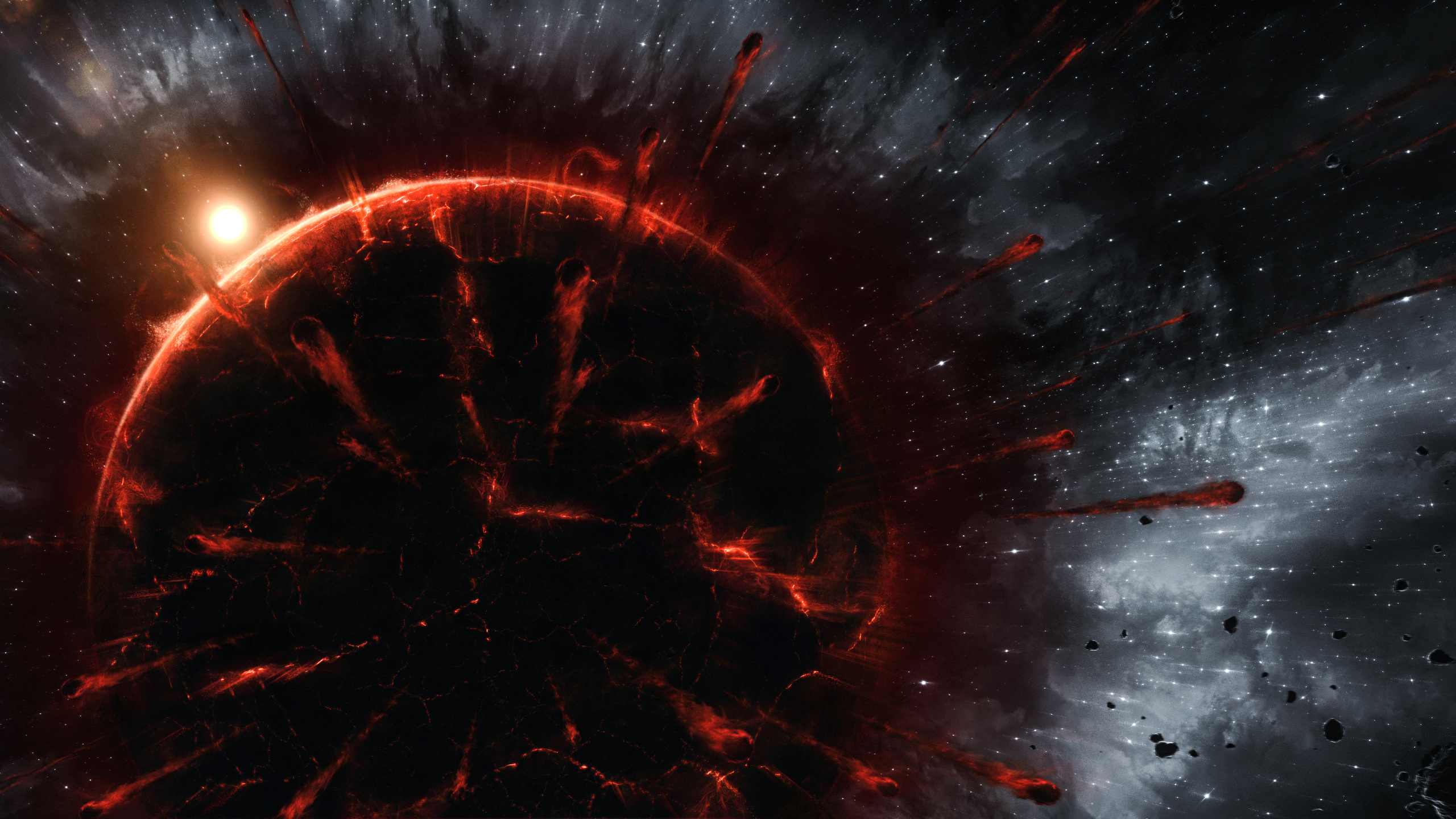 2560x1440 Black Sun Rising 4k 1440P Resolution ,HD 4k Wallpapers,Images ...