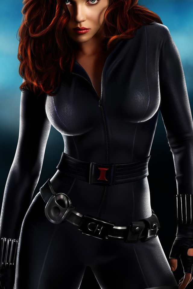 640x960 Black Widow Arts 4k iPhone 4, iPhone 4S ,HD 4k Wallpapers ...