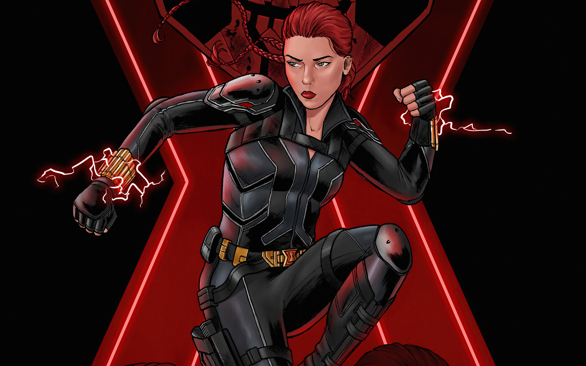1920x1200 Black Widow Comic Art 4k 1080P Resolution ,HD 4k Wallpapers ...