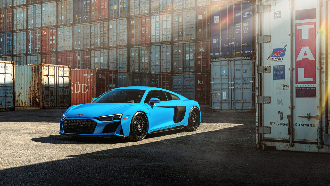 1360x768 Blue Audi R8 Jenn 8k Laptop HD ,HD 4k Wallpapers,Images ...