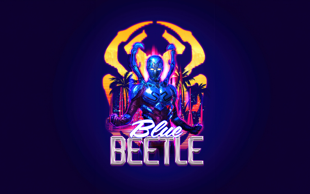 1280x800 Blue Beetle Illustration 720P ,HD 4k Wallpapers,Images ...