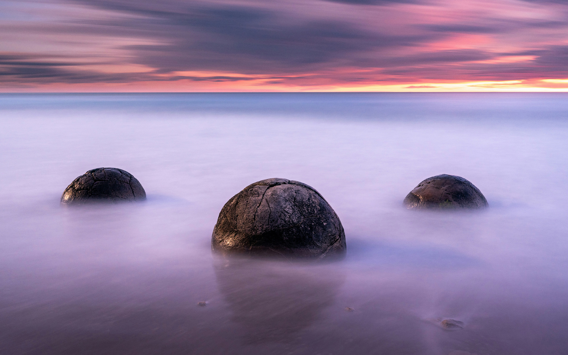1920x1200 Boulder Beach Highcliff Dunedin New Zealand 1080P Resolution ...