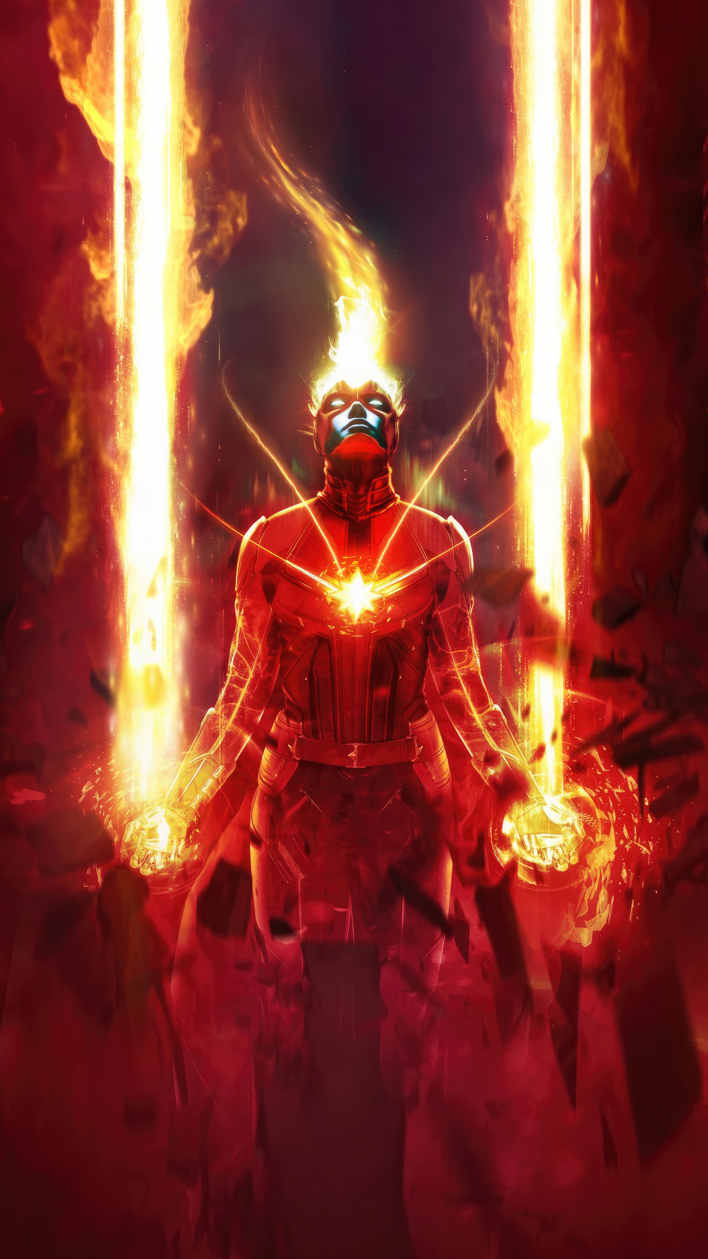 1440x2560 Brie Larson As Carol Danvers Captain Marvel 5k Samsung Galaxy ...