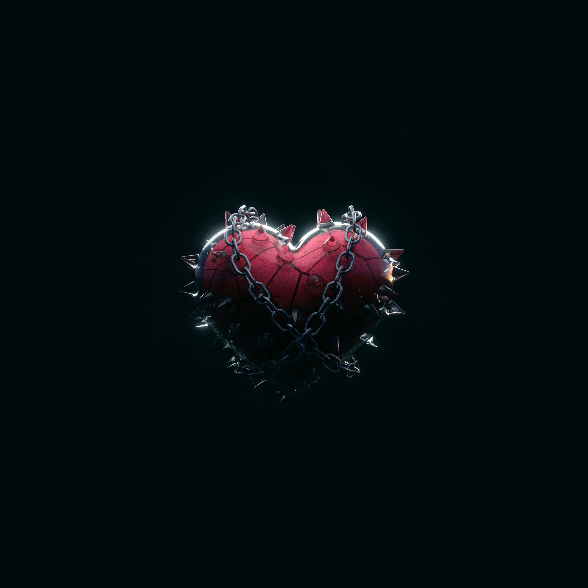 2048x2048 Broken Heart Chain Attached Ipad Air ,HD 4k Wallpapers,Images ...