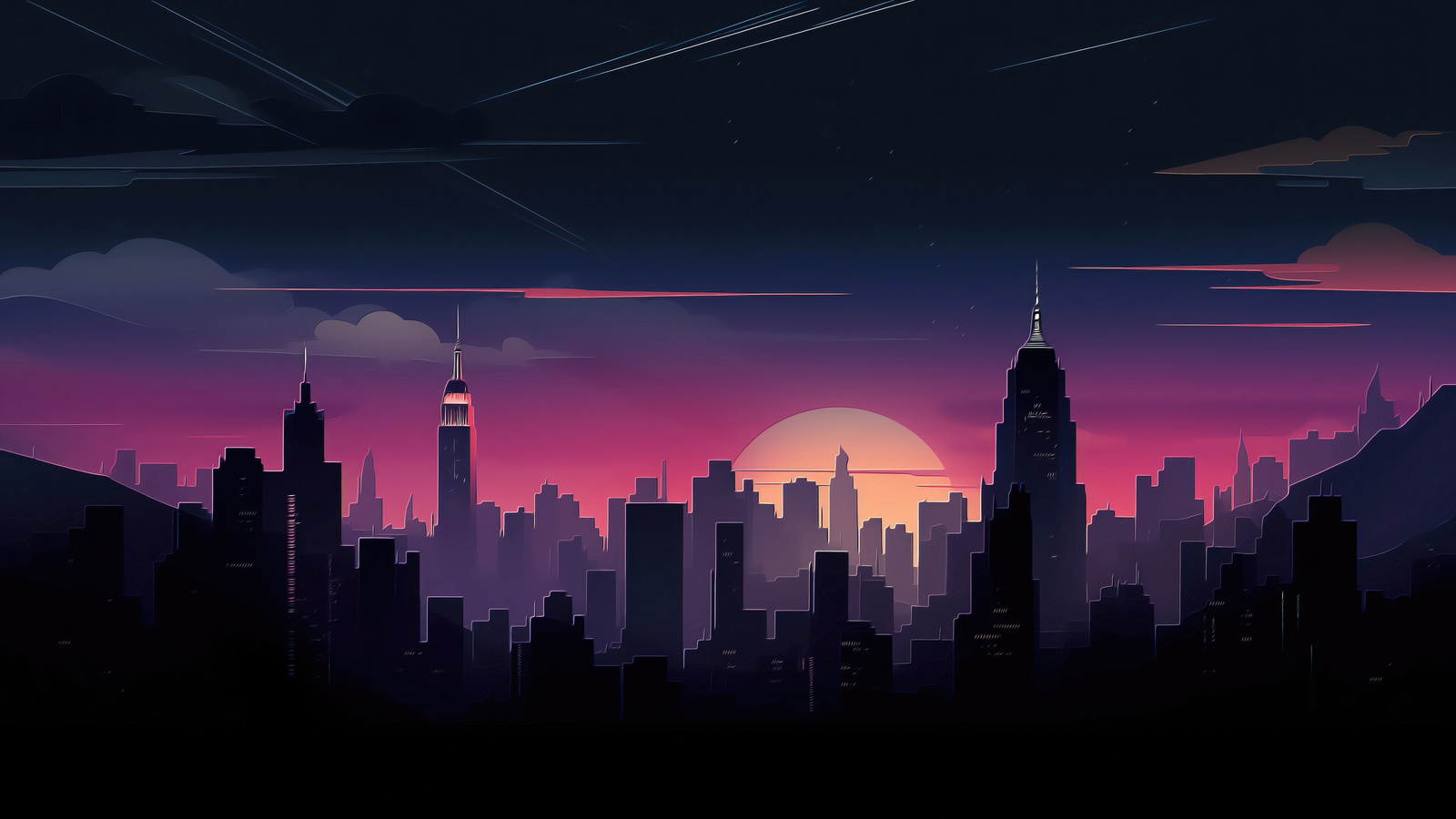1600x900 Buildings Of City Minimal Morning Wallpaper,1600x900 ...
