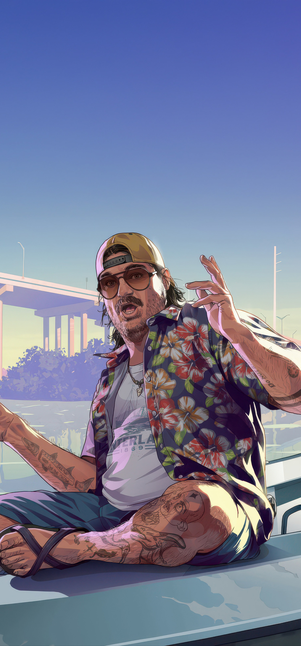 1242x2668 Cal Hampton In Gta 6 Iphone XS MAX ,HD 4k Wallpapers,Images ...