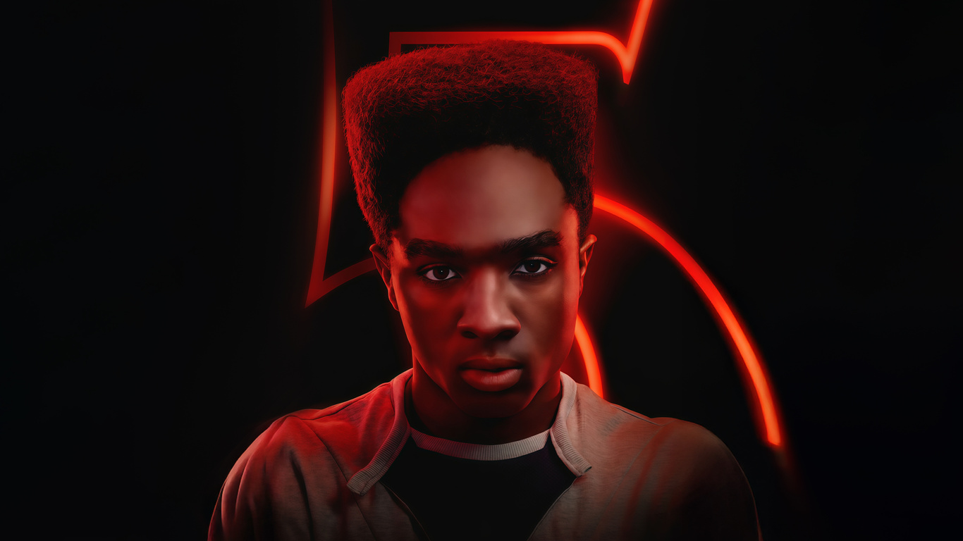 1366x768 Caleb Mclaughlin As Lucas Sinclair In Stranger Things Season 5 ...