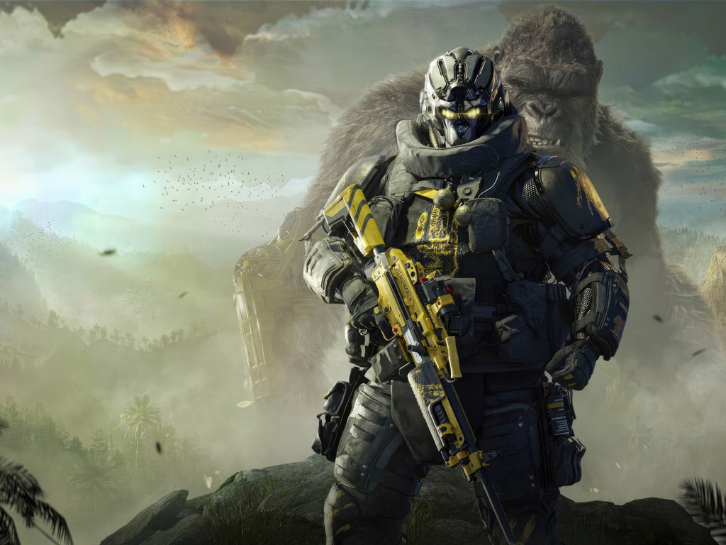 1024x768 Call Of Duty Ft Godzilla X Kong The New Empire Ft Wallpaper ...