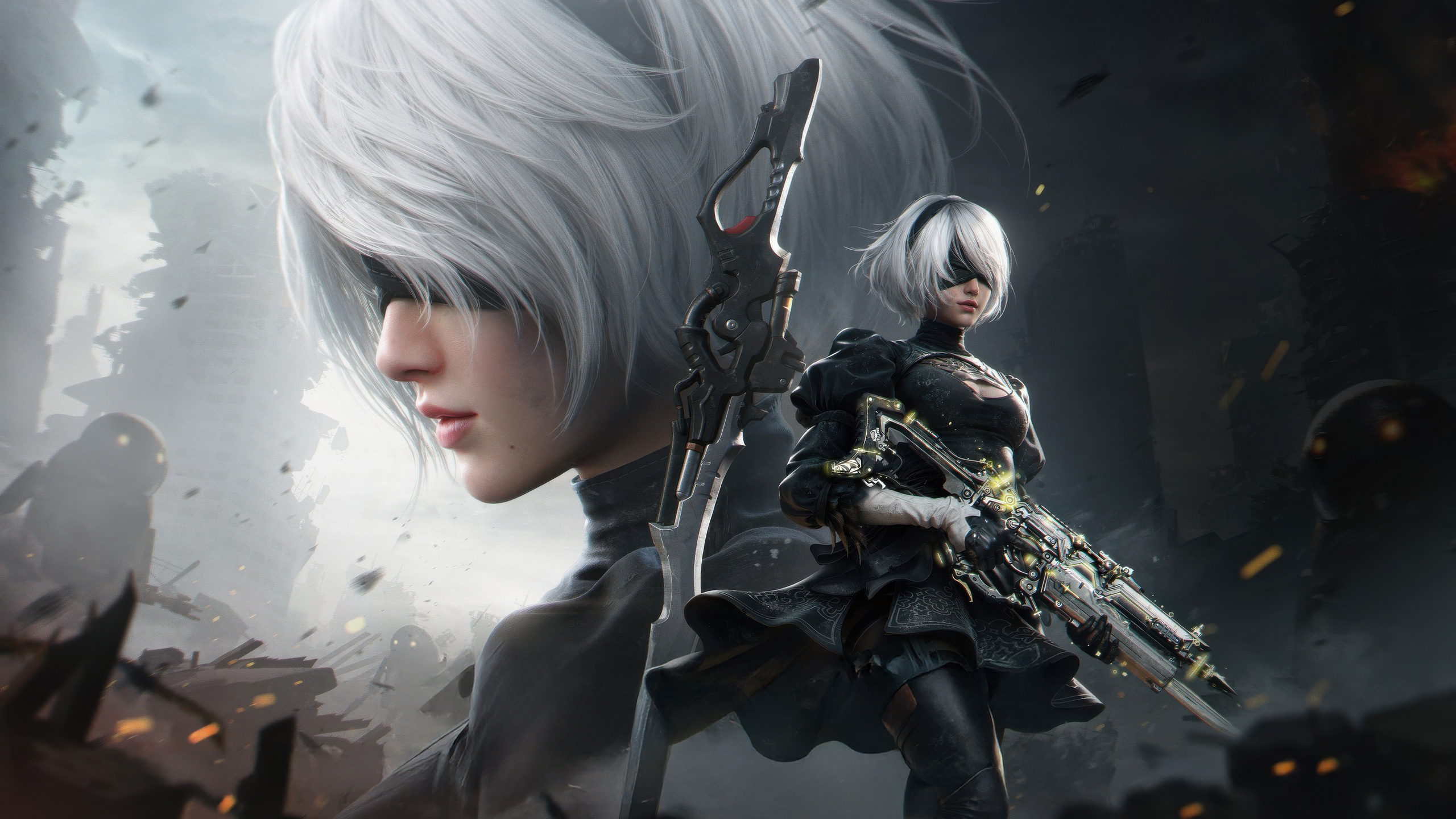 2560x1440 Call Of Duty Mobile X Nier Automata 1440P Resolution ,HD 4k ...