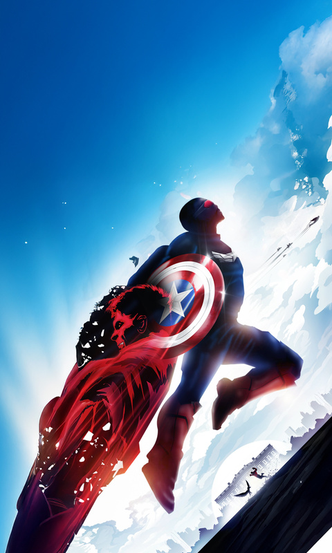 480x800 Captain America Brave New World Fan Edition Galaxy Note,HTC ...