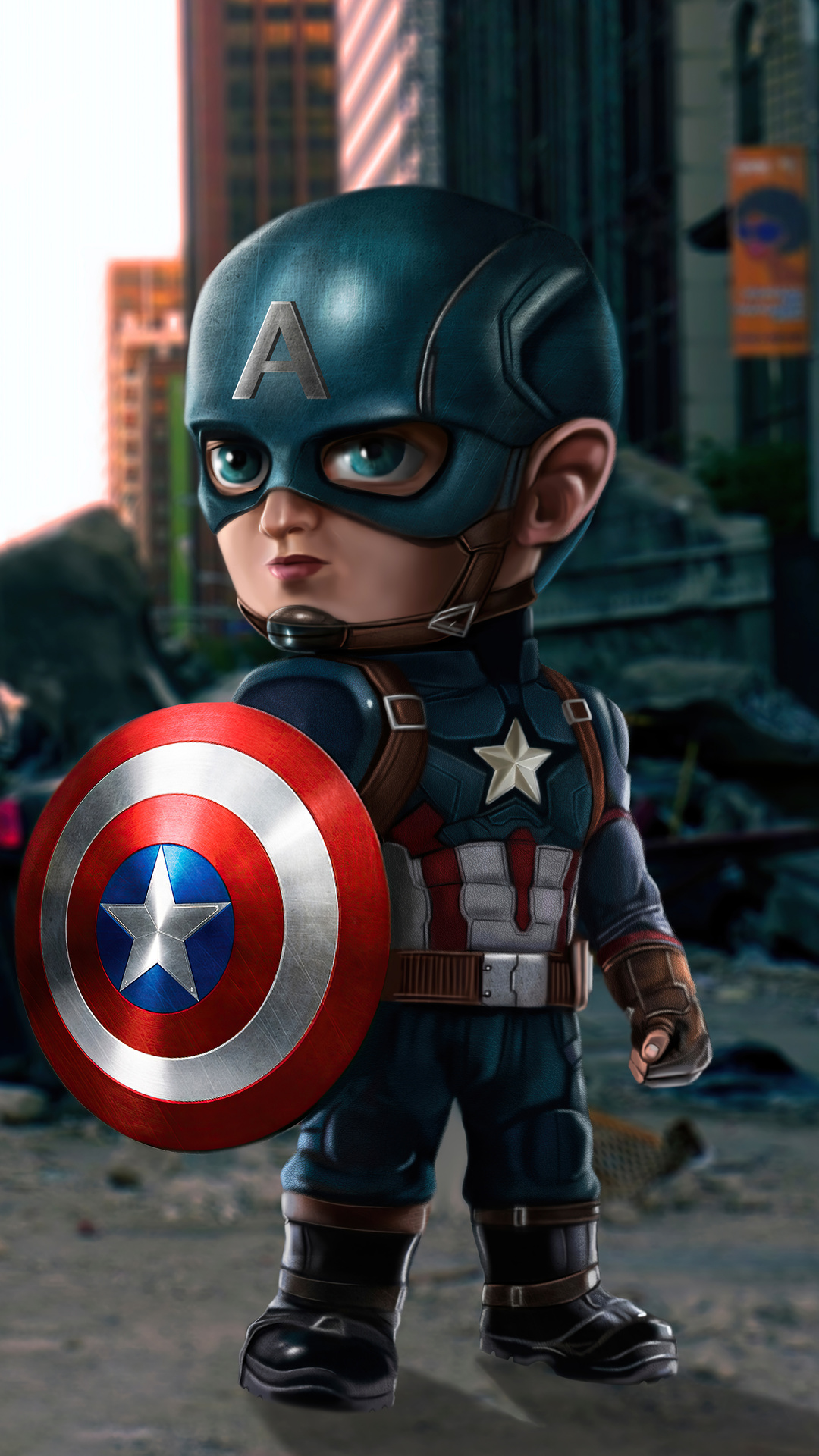 1080x1920 Captain America Mini 5k Iphone 7,6s,6 Plus, Pixel xl ,One ...